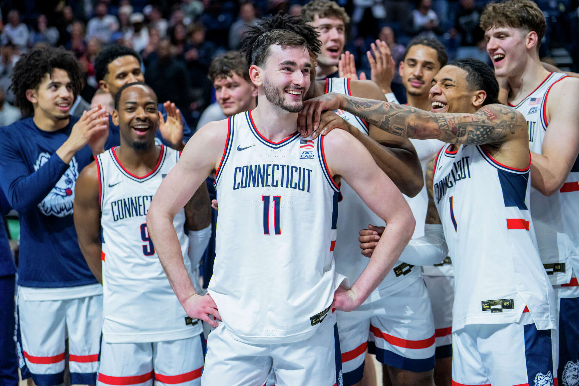 UConn's Alex Karaban sets program wins record in win over Georgetown