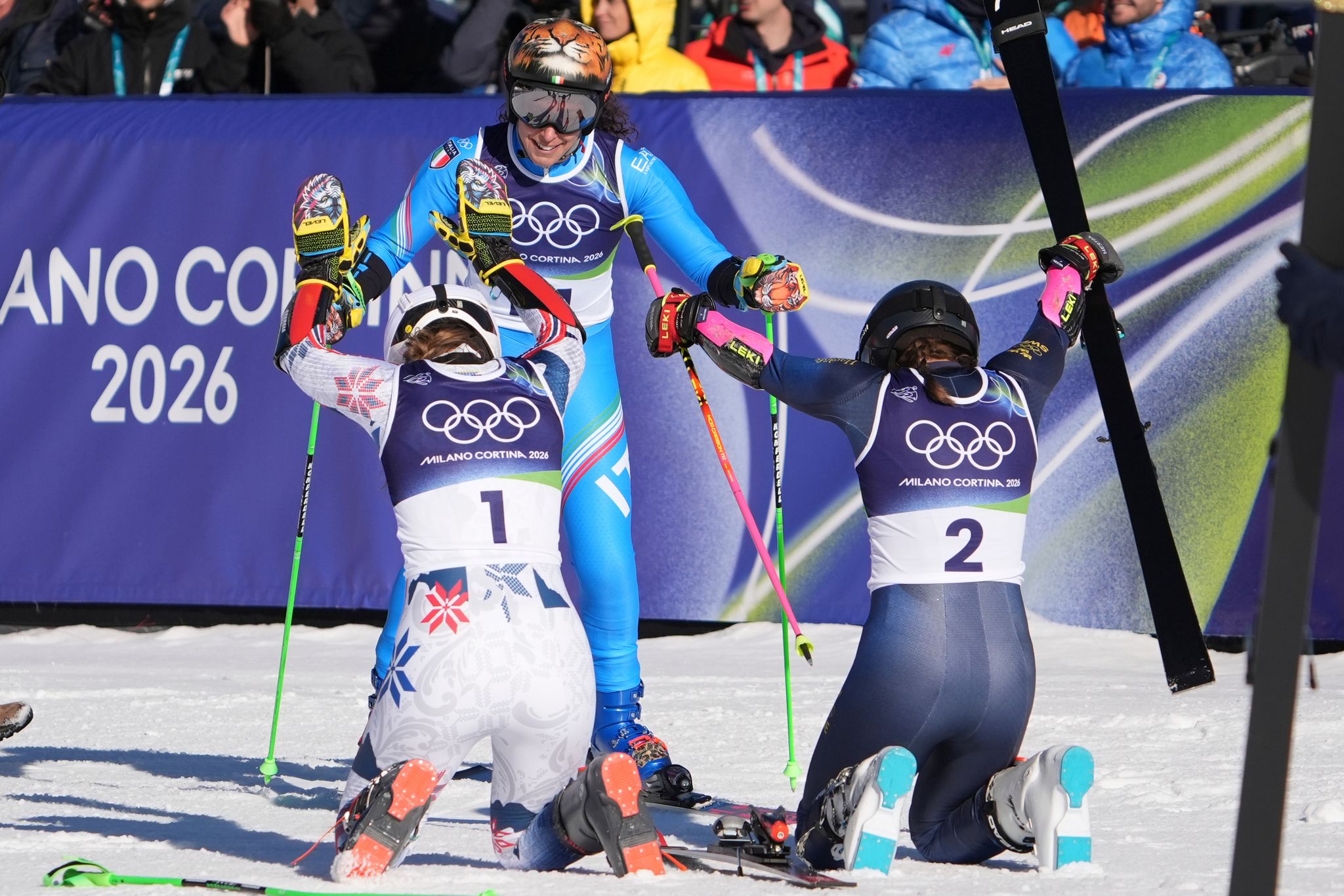 Brignone wins giant slalom for 2nd gold medal of the Olympics, Shiffrin ...