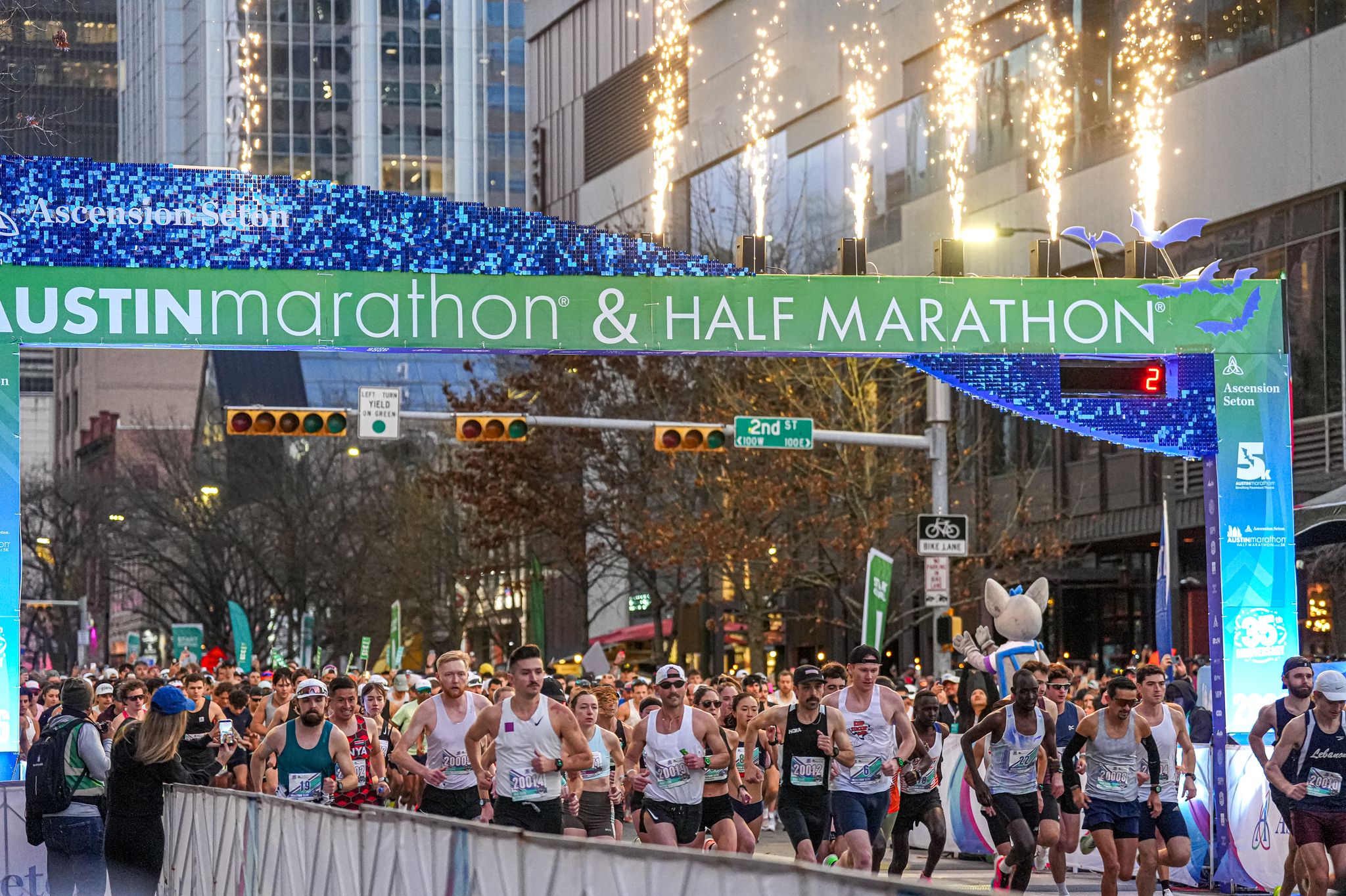 Did you see the guy running in jeans at the Austin Marathon?