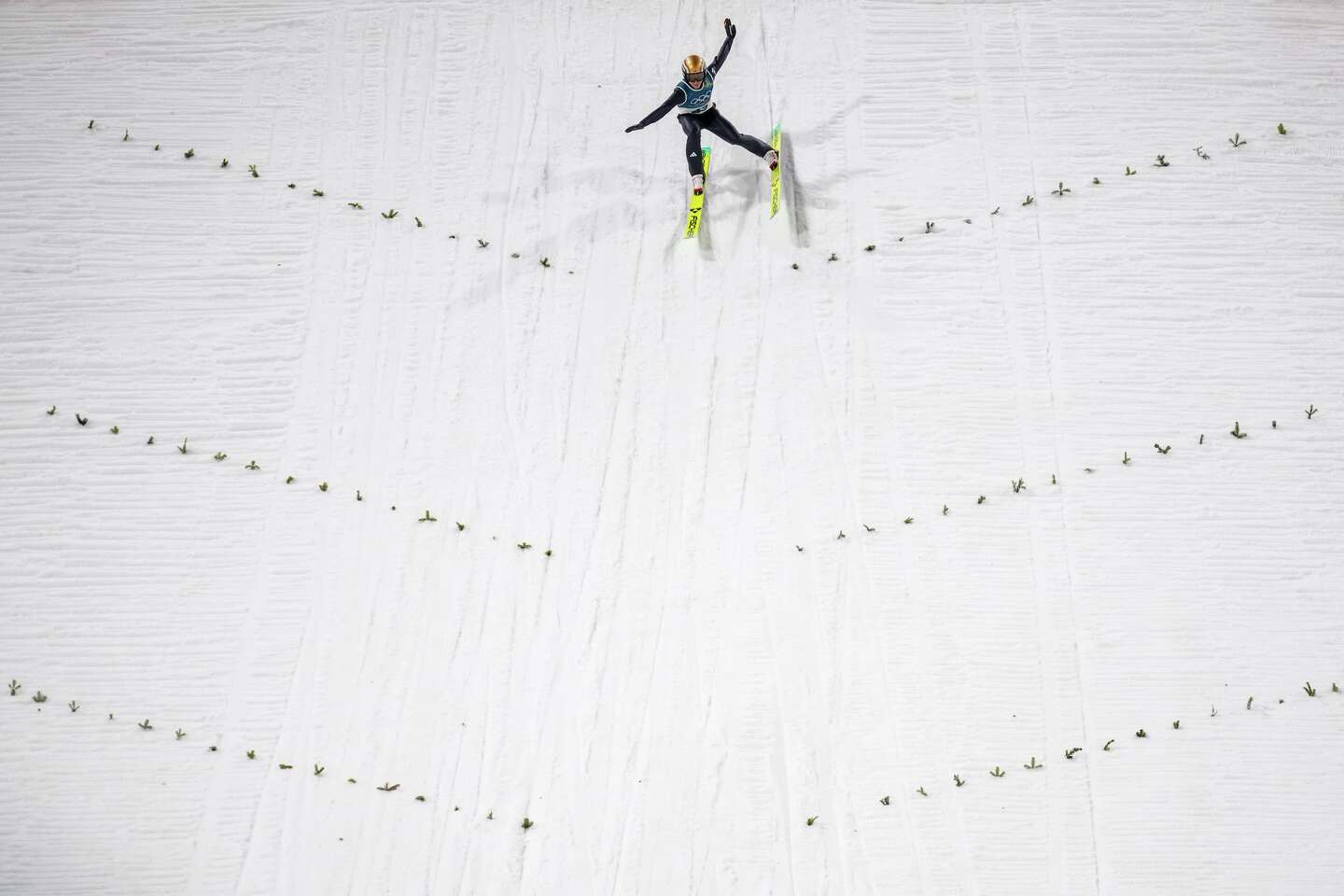 Take a flight with Olympic ski jumping photos