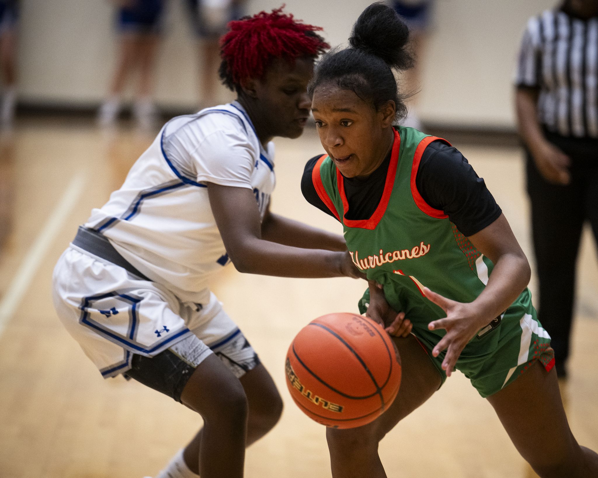 MacArthur girls take down Sam Houston in girls basketball playoffs