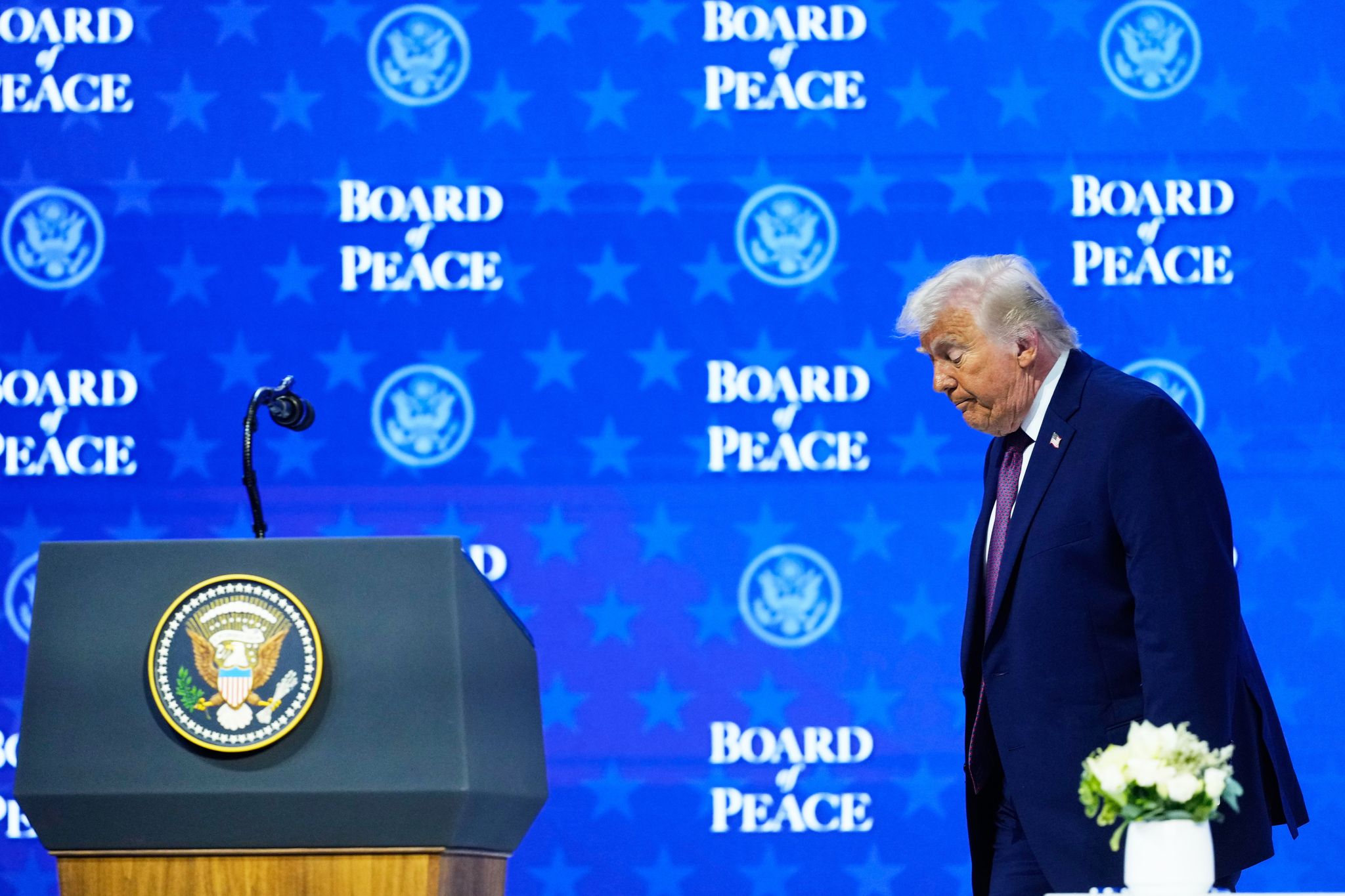 The Latest: Trump convenes his Board of Peace