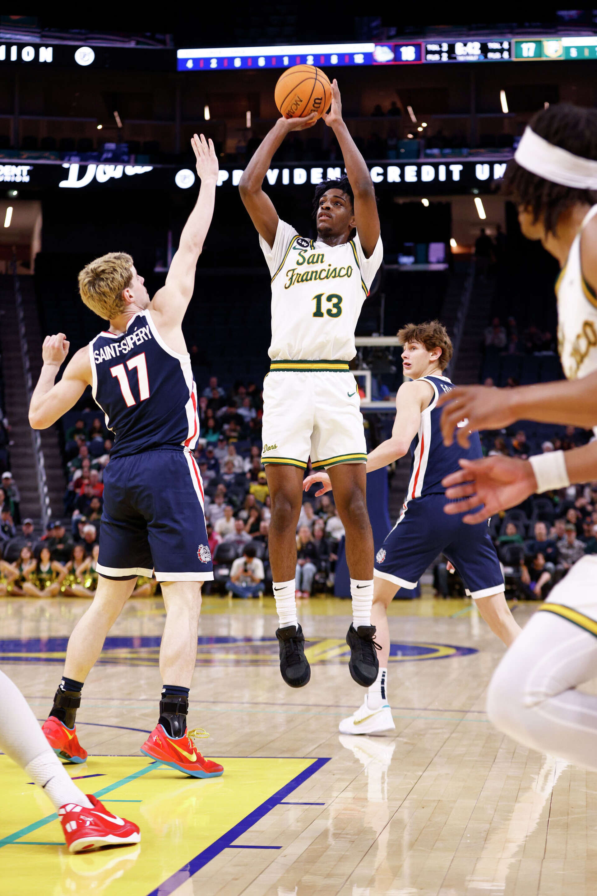 Gonzaga’s dominance of USF continues with blowout win at Chase Center