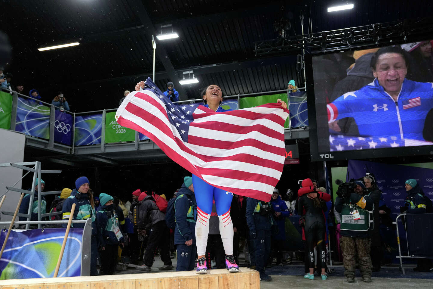 Texas bobsledder Elana Meyers Taylor wins historic Olympic gold at 41