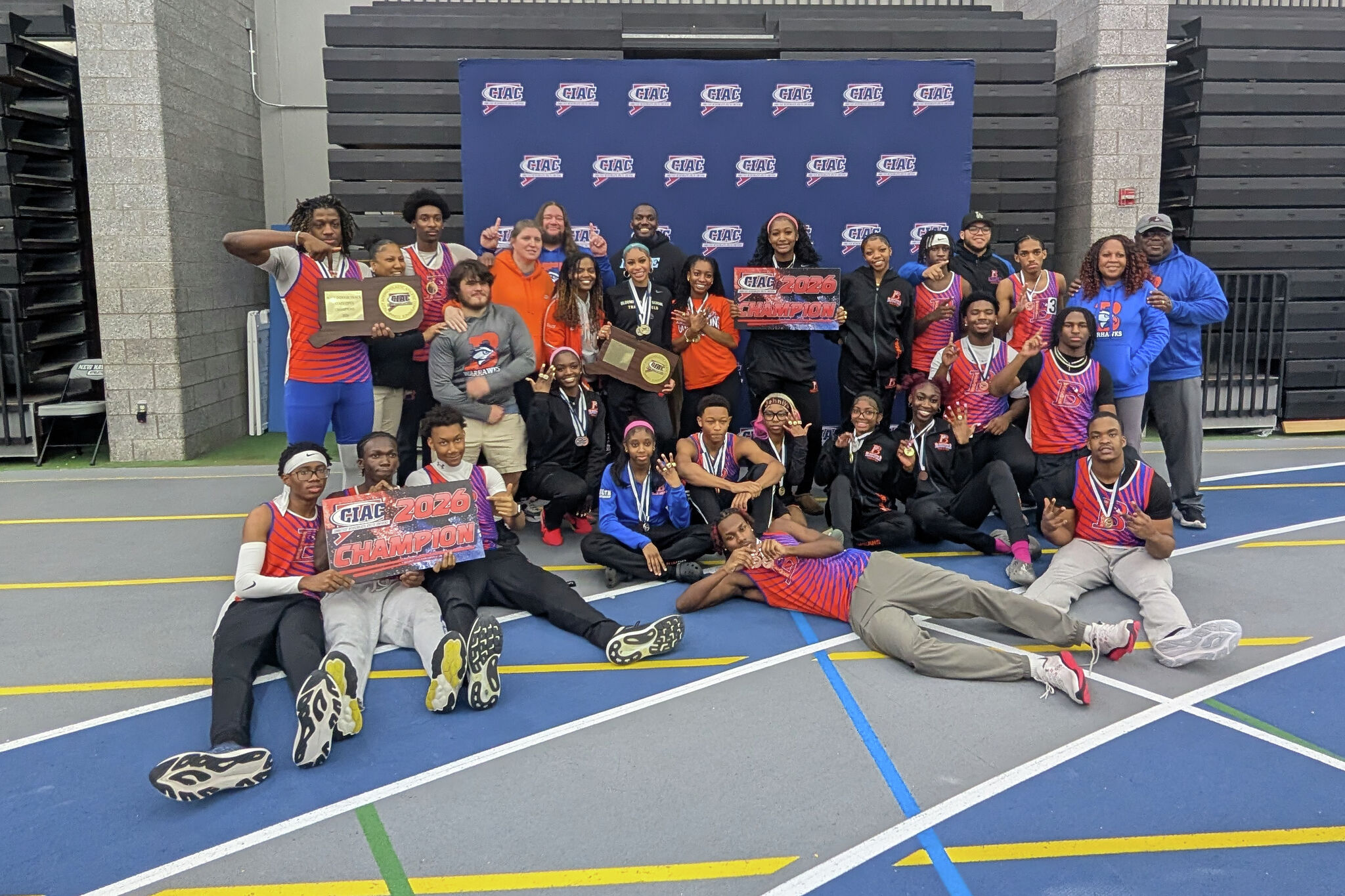 Bloomfield boys, girls sweep CIAC State Open indoor track titles