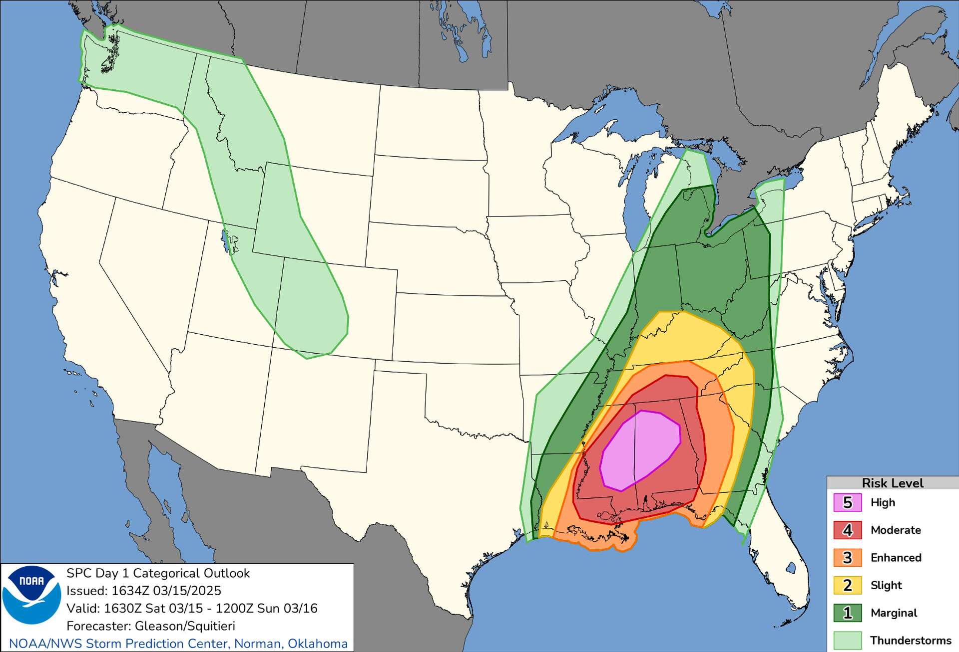 Storm Prediction Center adds new severe outlook groups for 2026