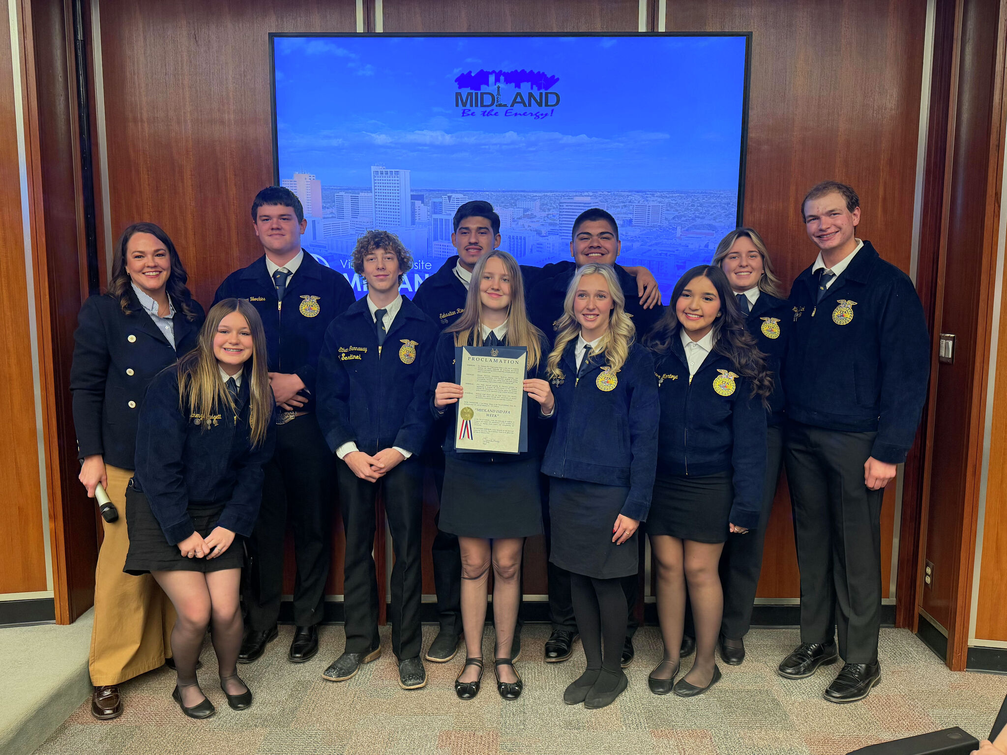 City Council recognizes Midland ISD ag students for FFA Week