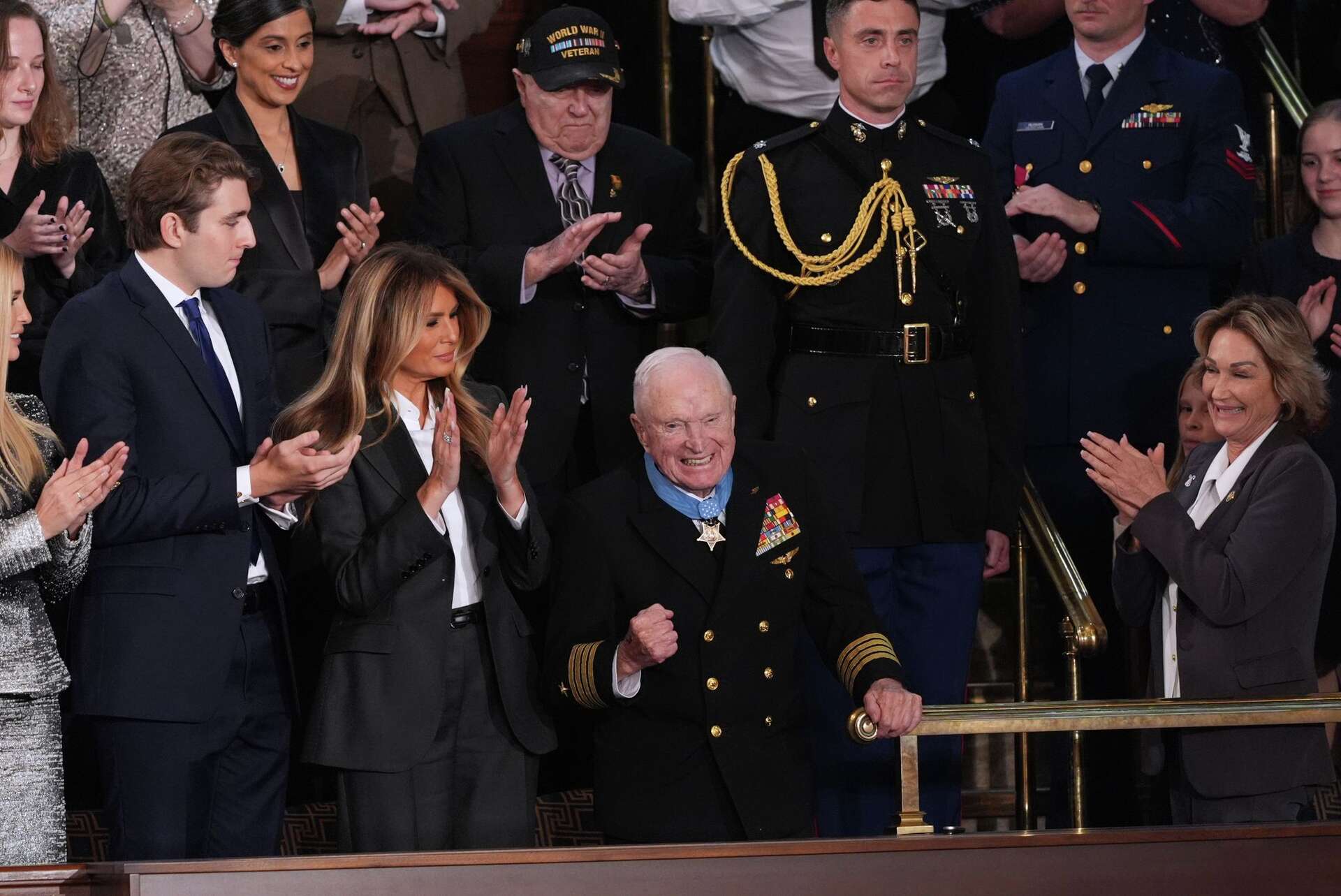 Army pilot wounded in Maduro raid gets Medal of Honor during Trump's speech