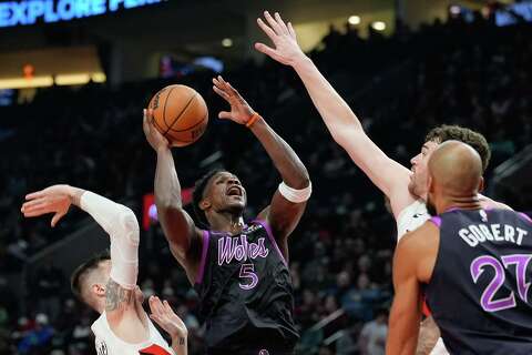 NBA fines Anthony Edwards $25,000 for throwing a ball into the stands ...