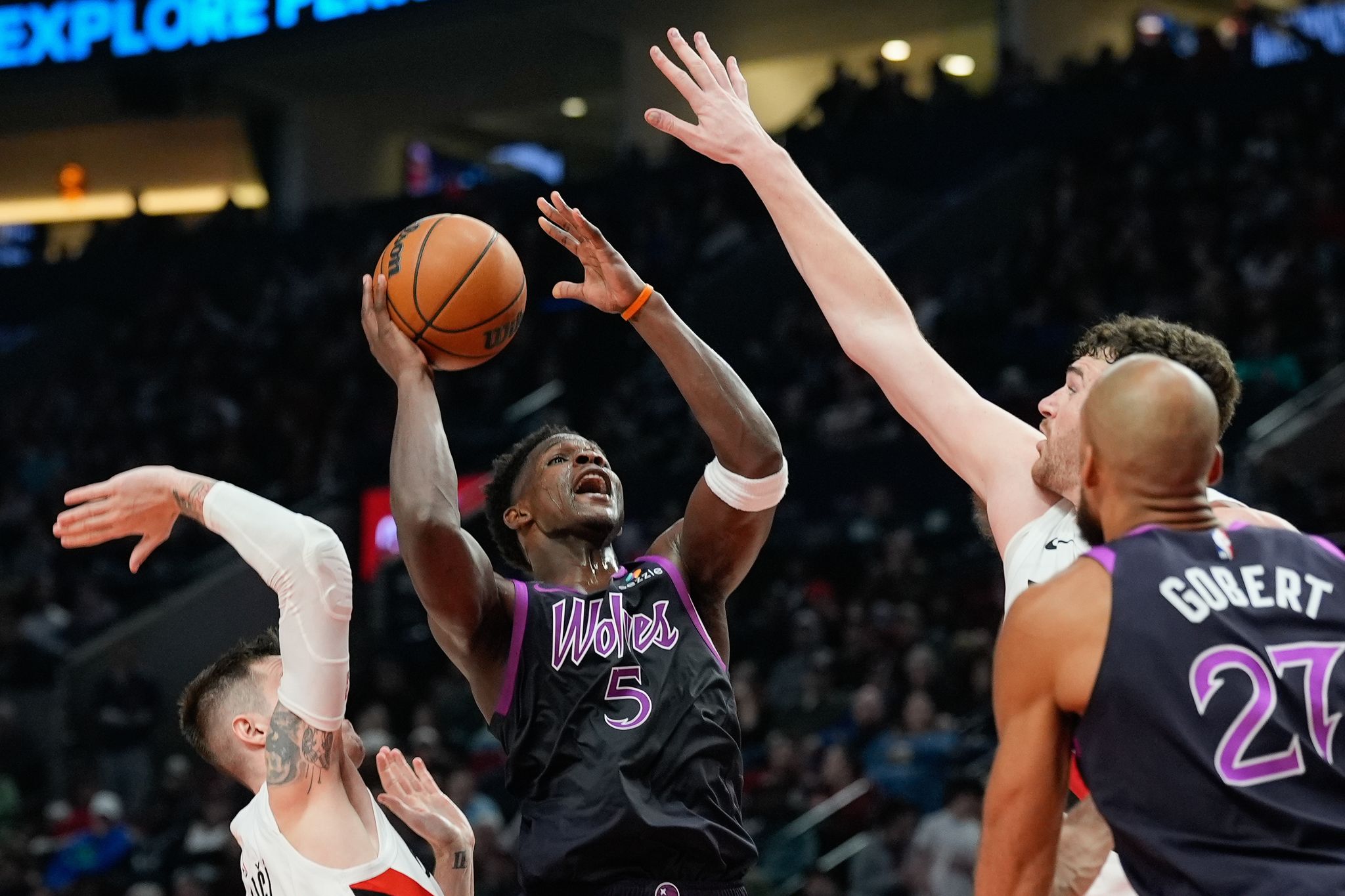NBA fines Anthony Edwards $25,000 for throwing a ball into the stands ...
