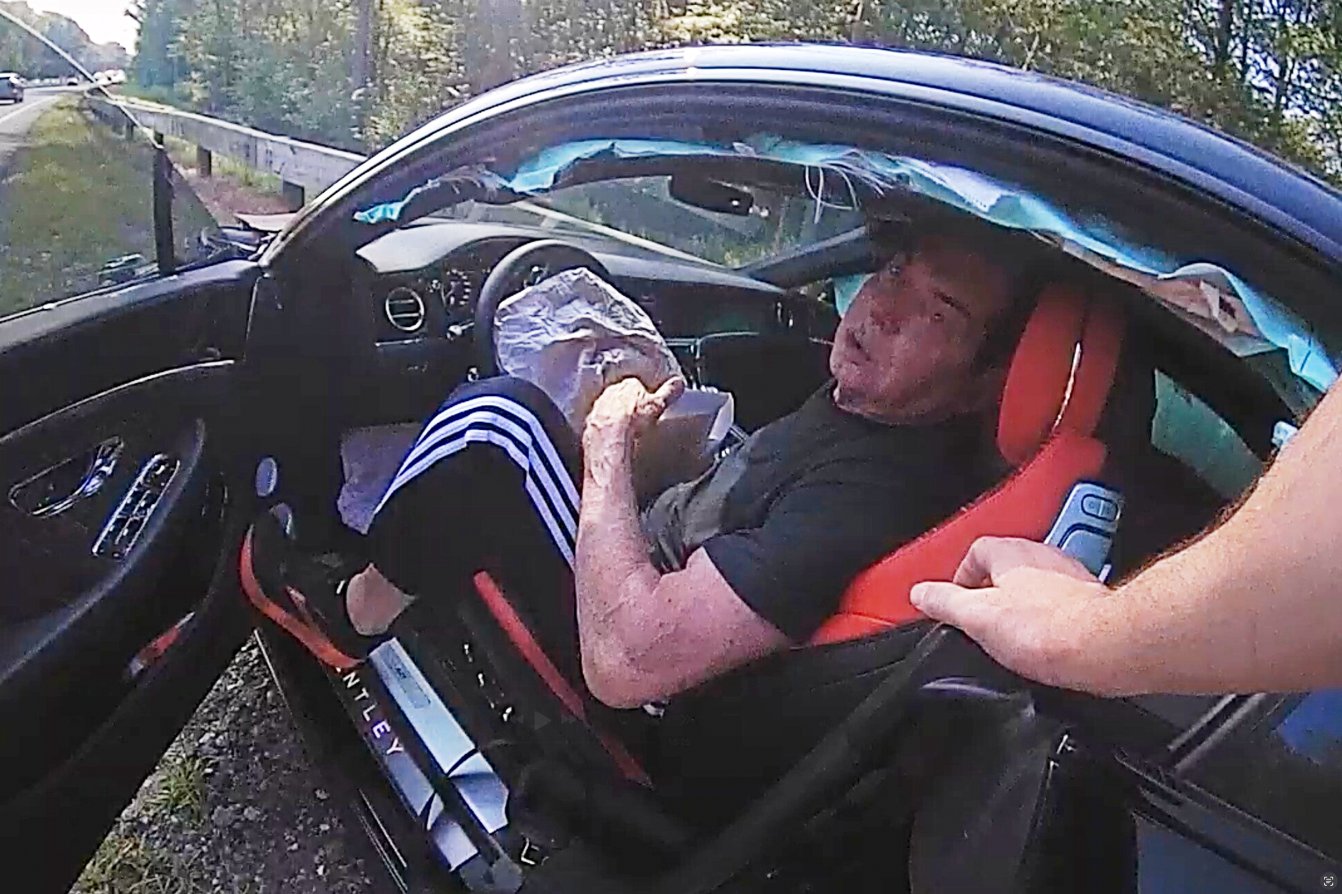 Police video shows Vince McMahon's 100 mph car crash in Connecticut