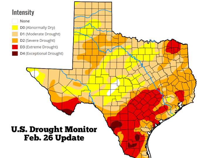 South Texas lakes are drying up again. Here are the latest levels.