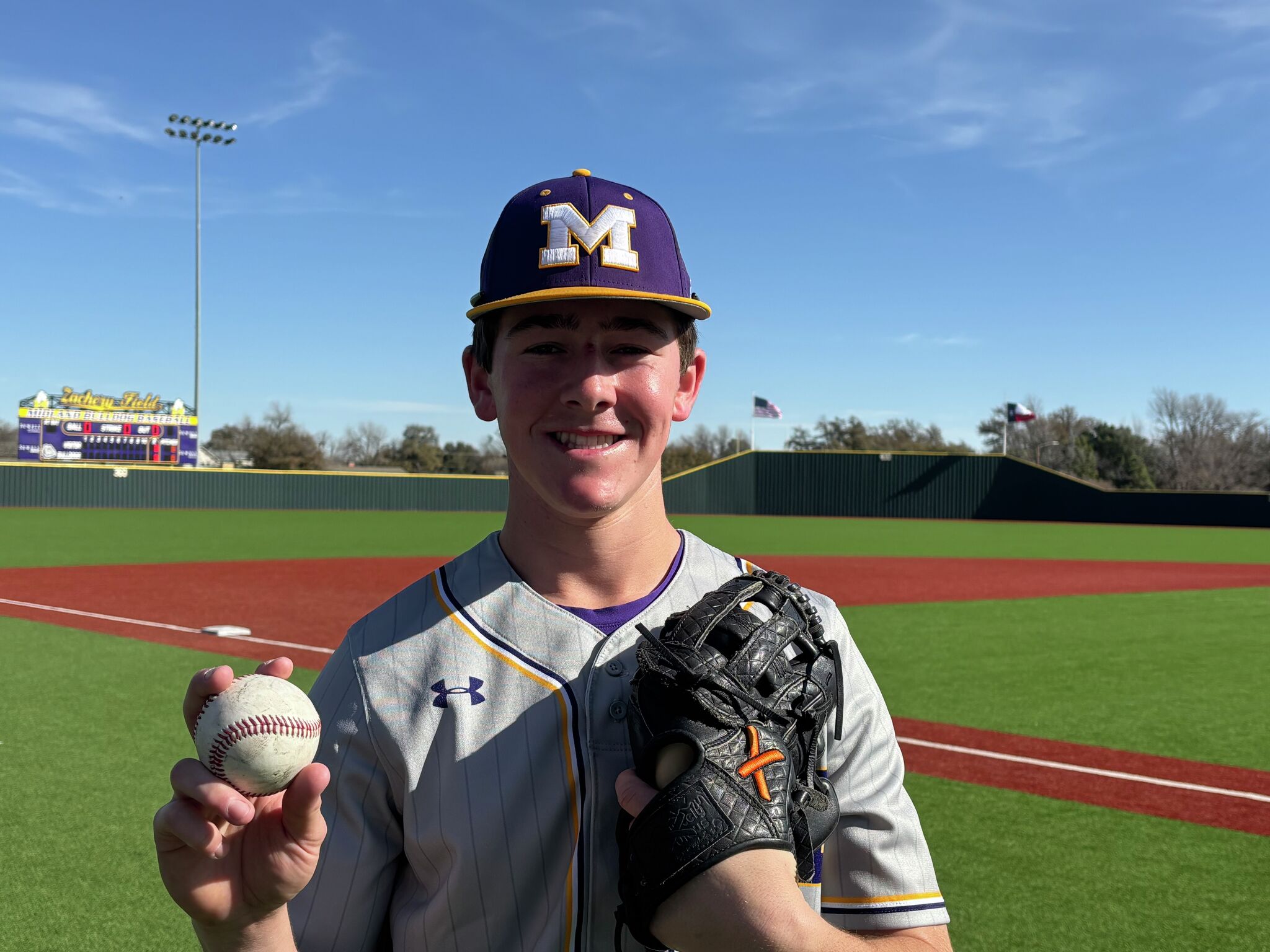 Midland High’s Mitchell Moon thankful to be playing after injury woes