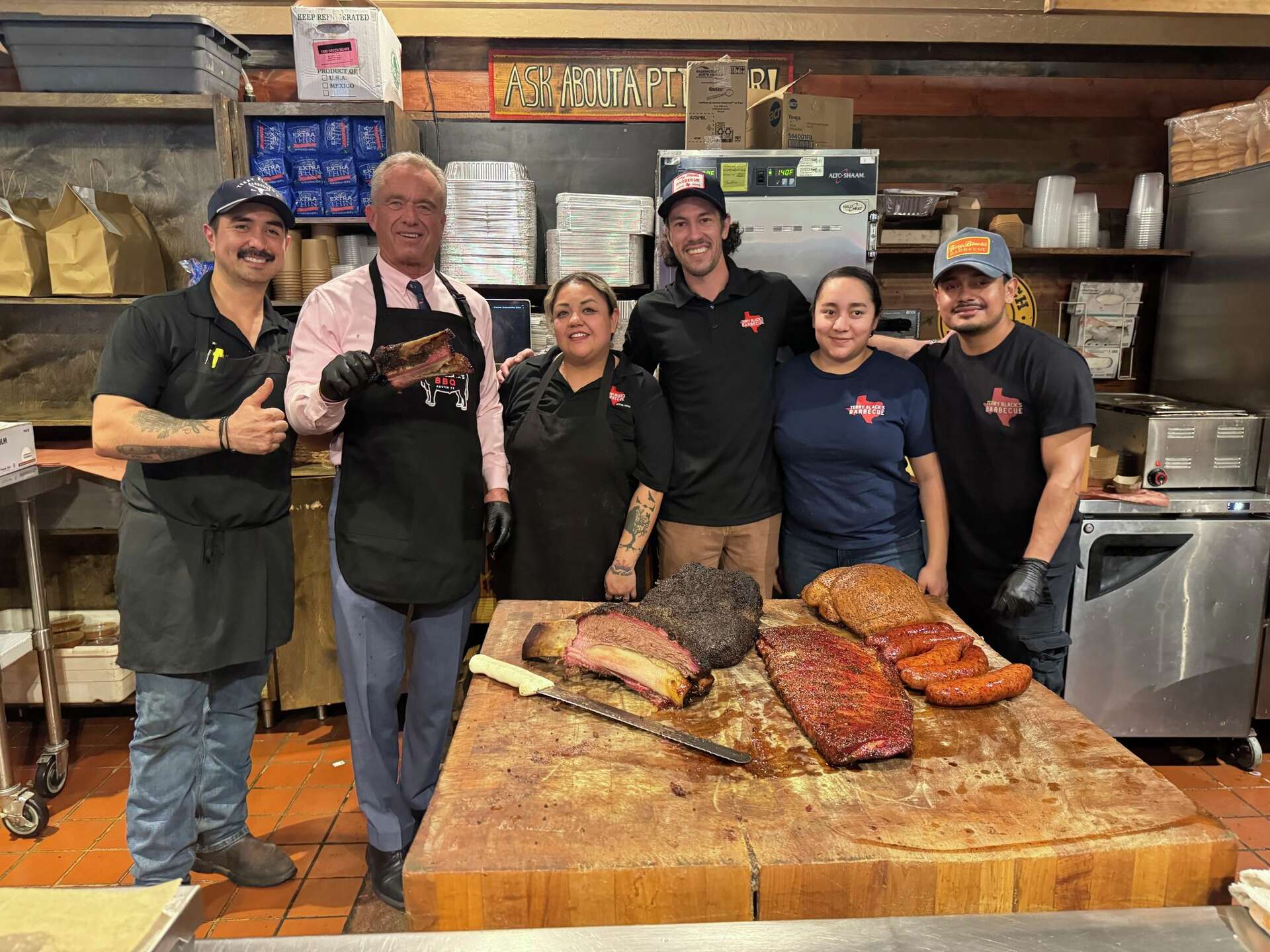 RFK Jr. visits Terry Black's in Austin on 'real food' BBQ tour