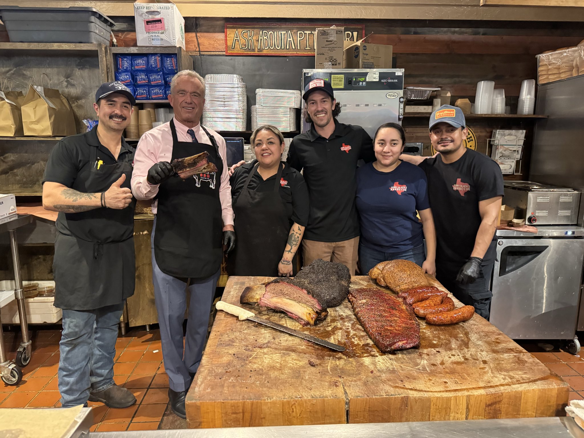 RFK Jr. visits Terry Black's in Austin on 'real food' BBQ tour