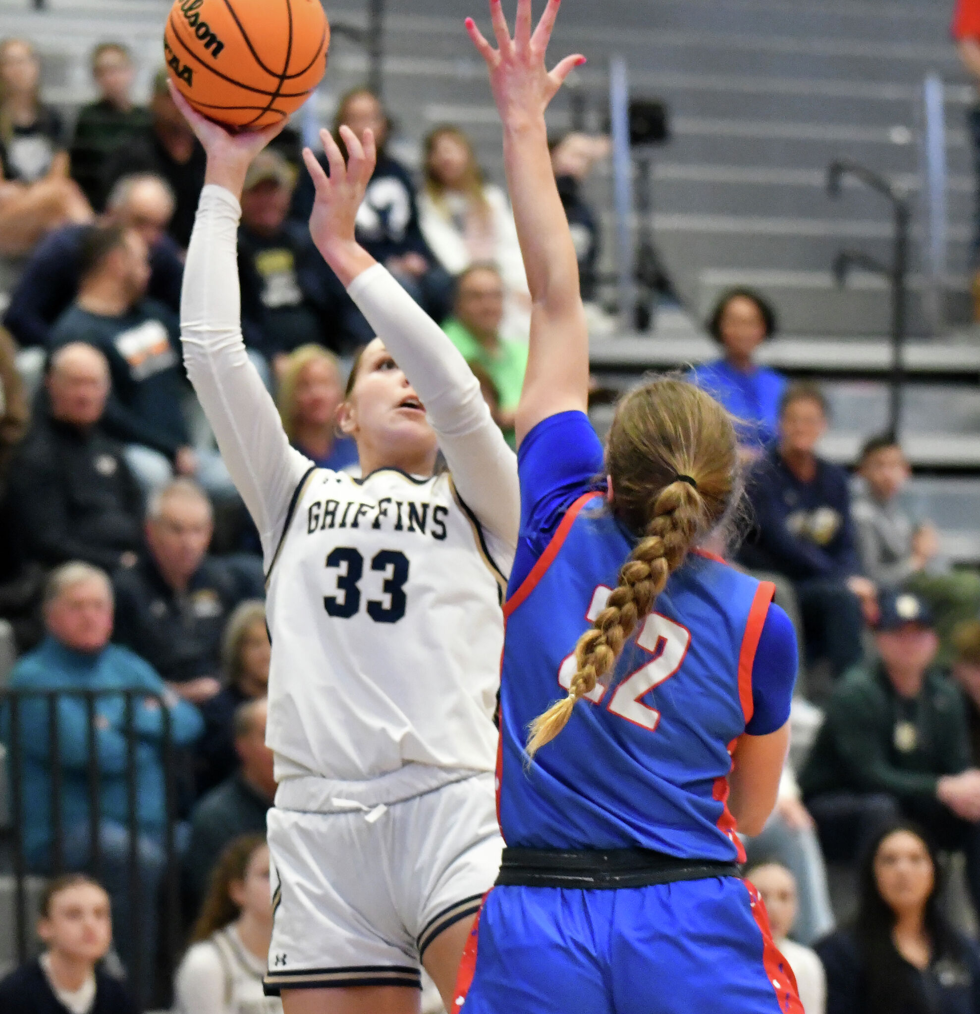 Father McGivney girls basketball takes on Pleasant Plains in sectional