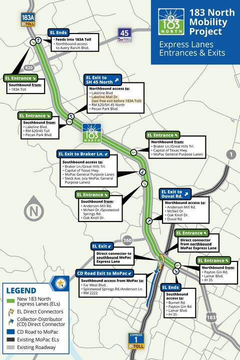 New 183 North express lanes open Saturday in Austin