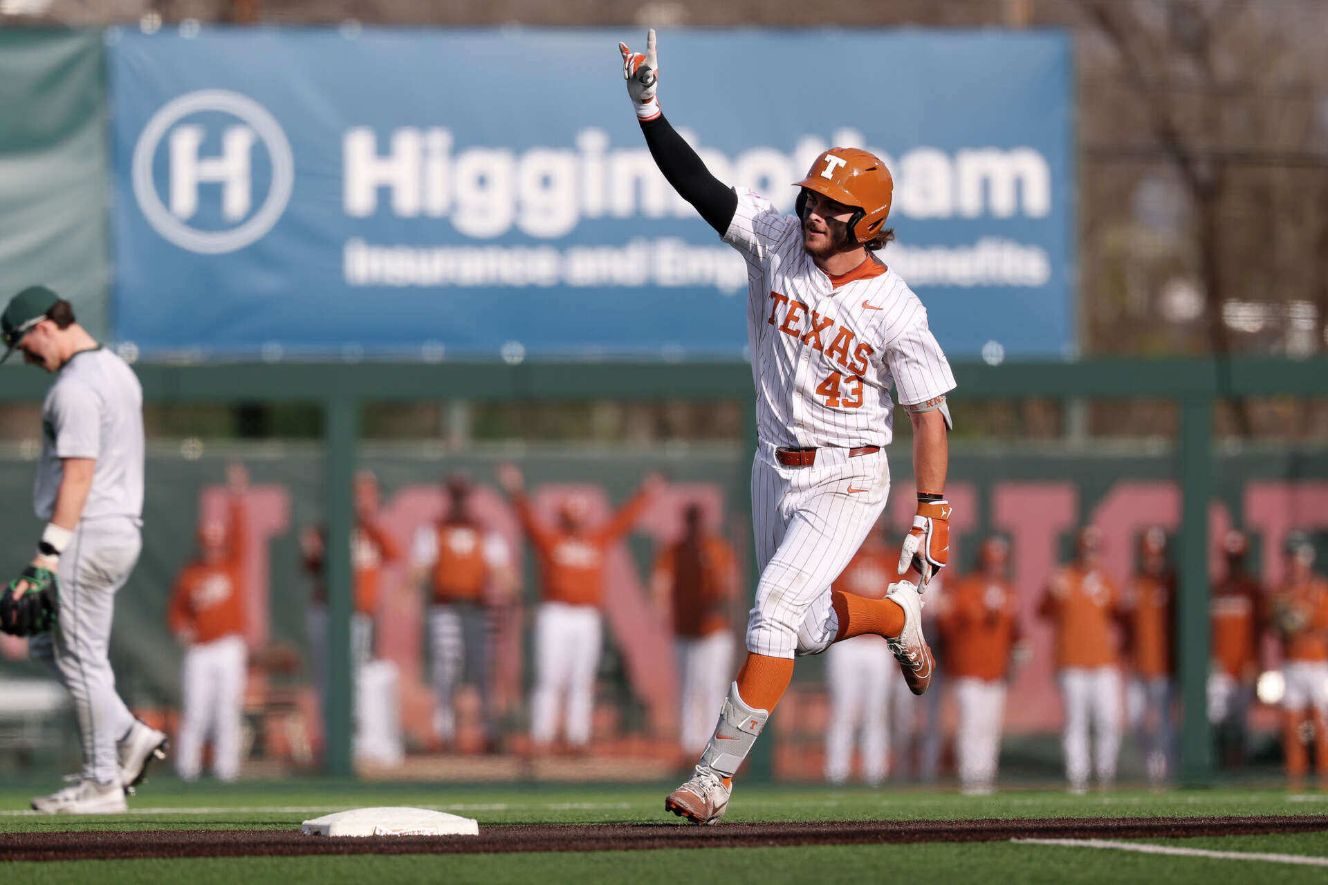 Texas baseball player's home run hits Daikin Park train