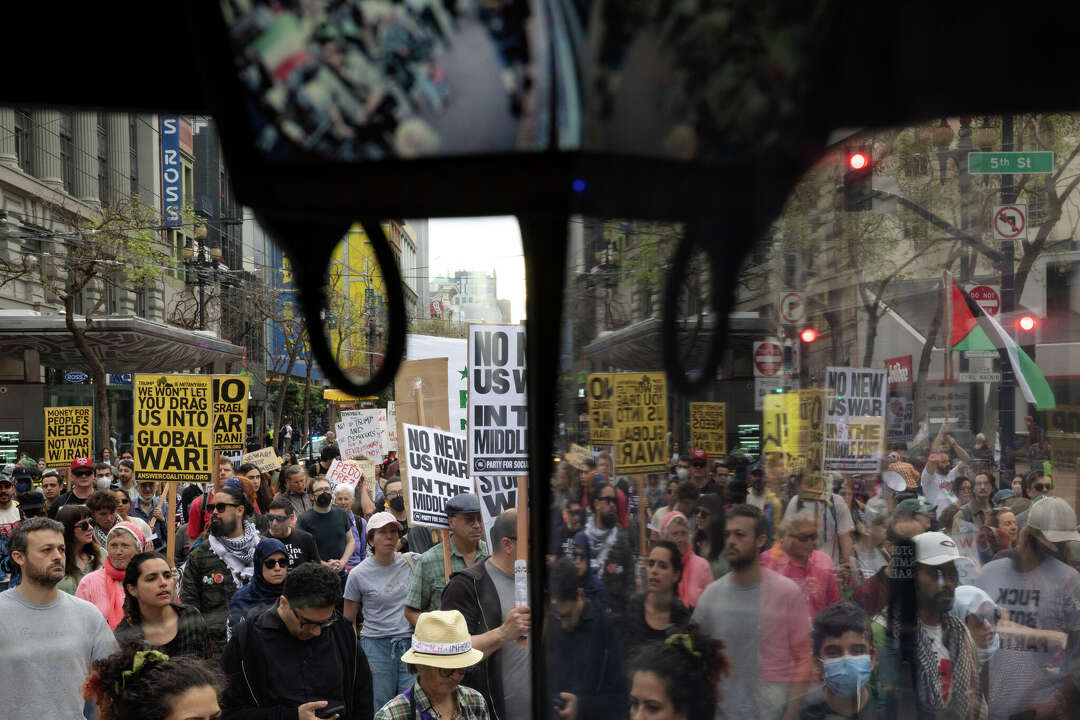‘We reject this’: Hundreds in SF march against US attacks on Iran