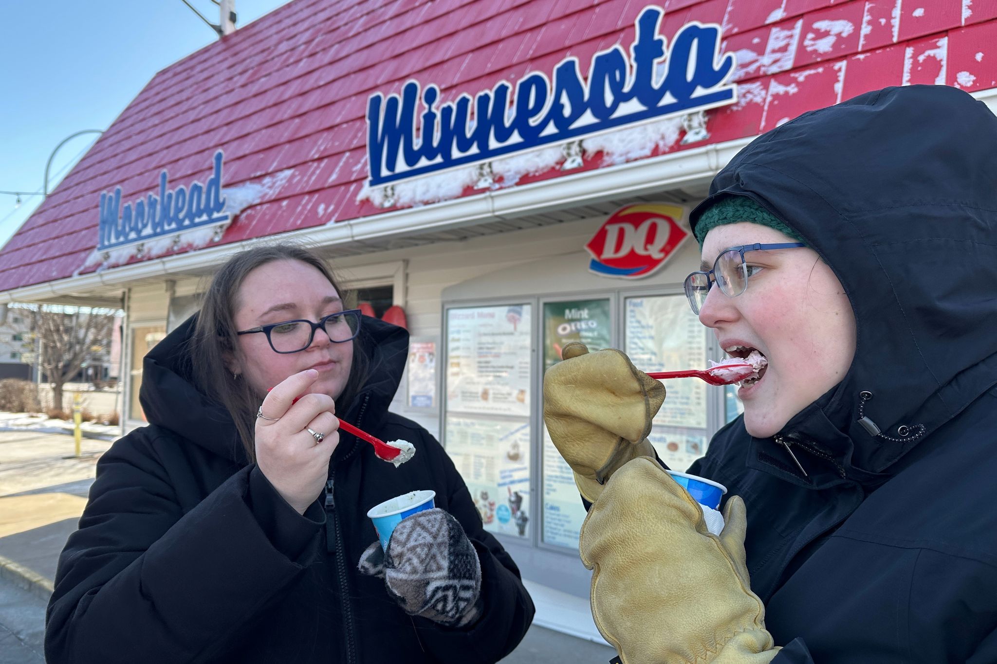 In this Minnesota city, it's tradition to line up for ice cream even ...