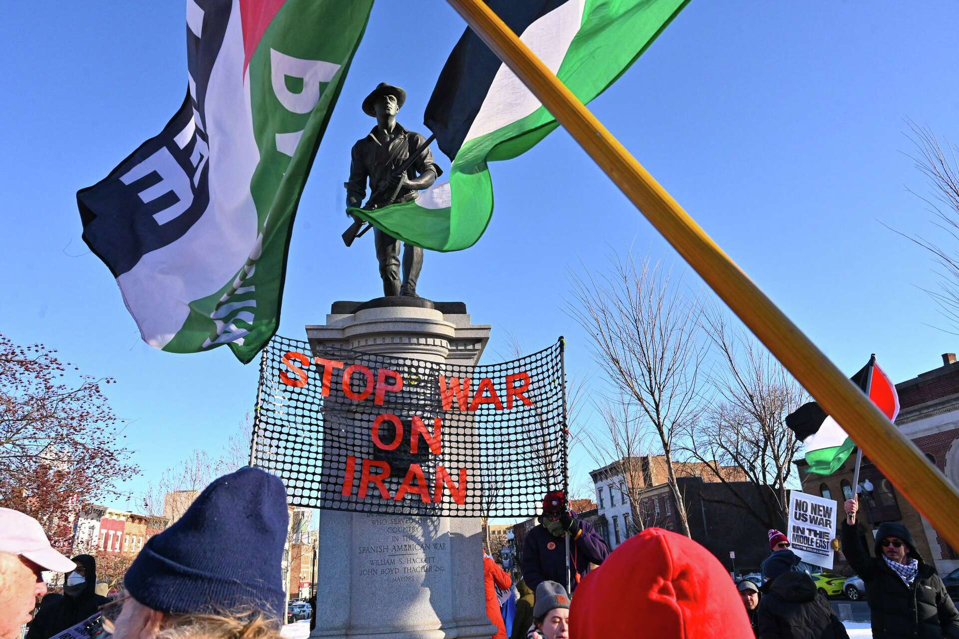 Coalition in Albany protests joint US-Israel attacks on Iran