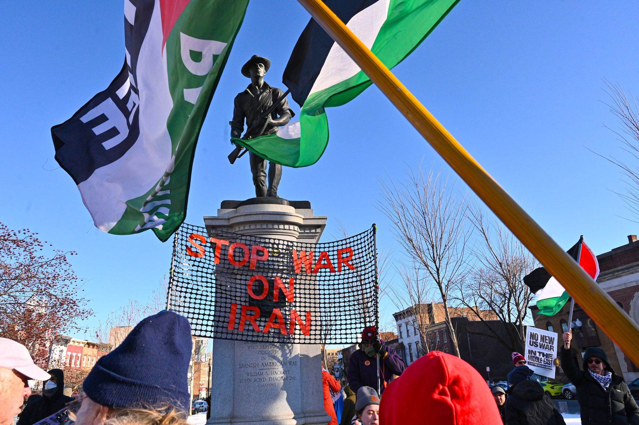 Coalition in Albany protests joint US-Israel attacks on Iran