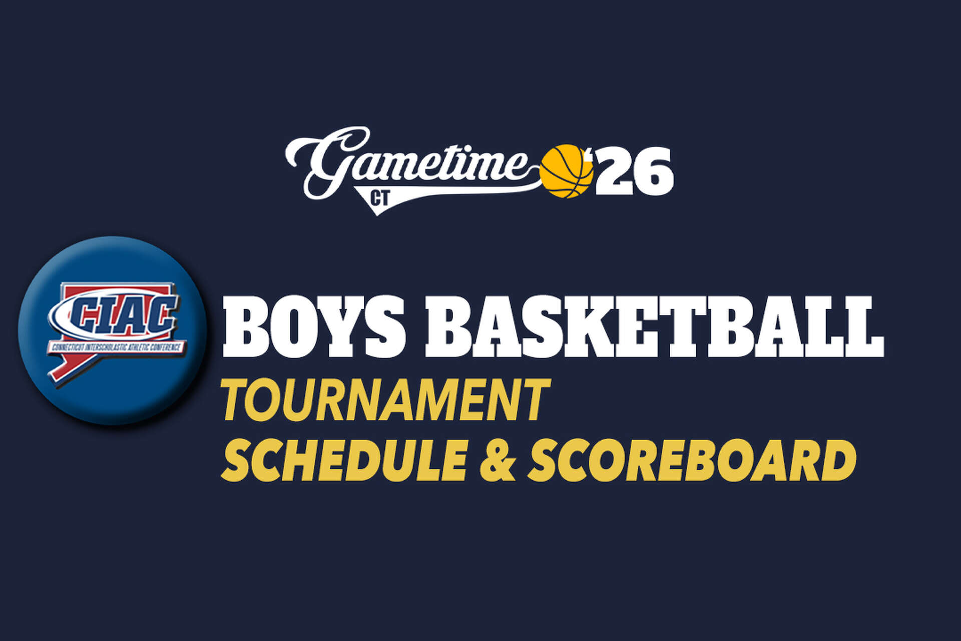 CIAC boys high school basketball tournament scoreboard, schedule 2026