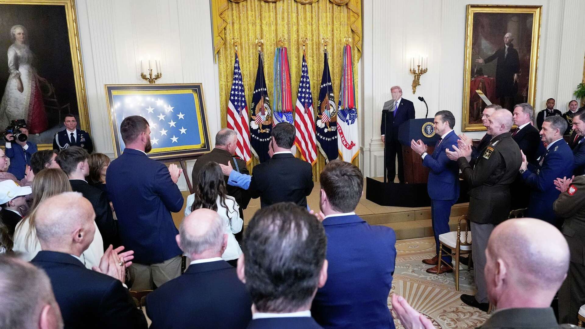 Trump awards the Medal of Honor to 3 US soldiers in a White House ceremony