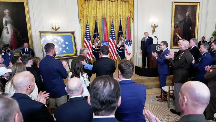 Trump awards the Medal of Honor to 3 US soldiers in a White House ceremony