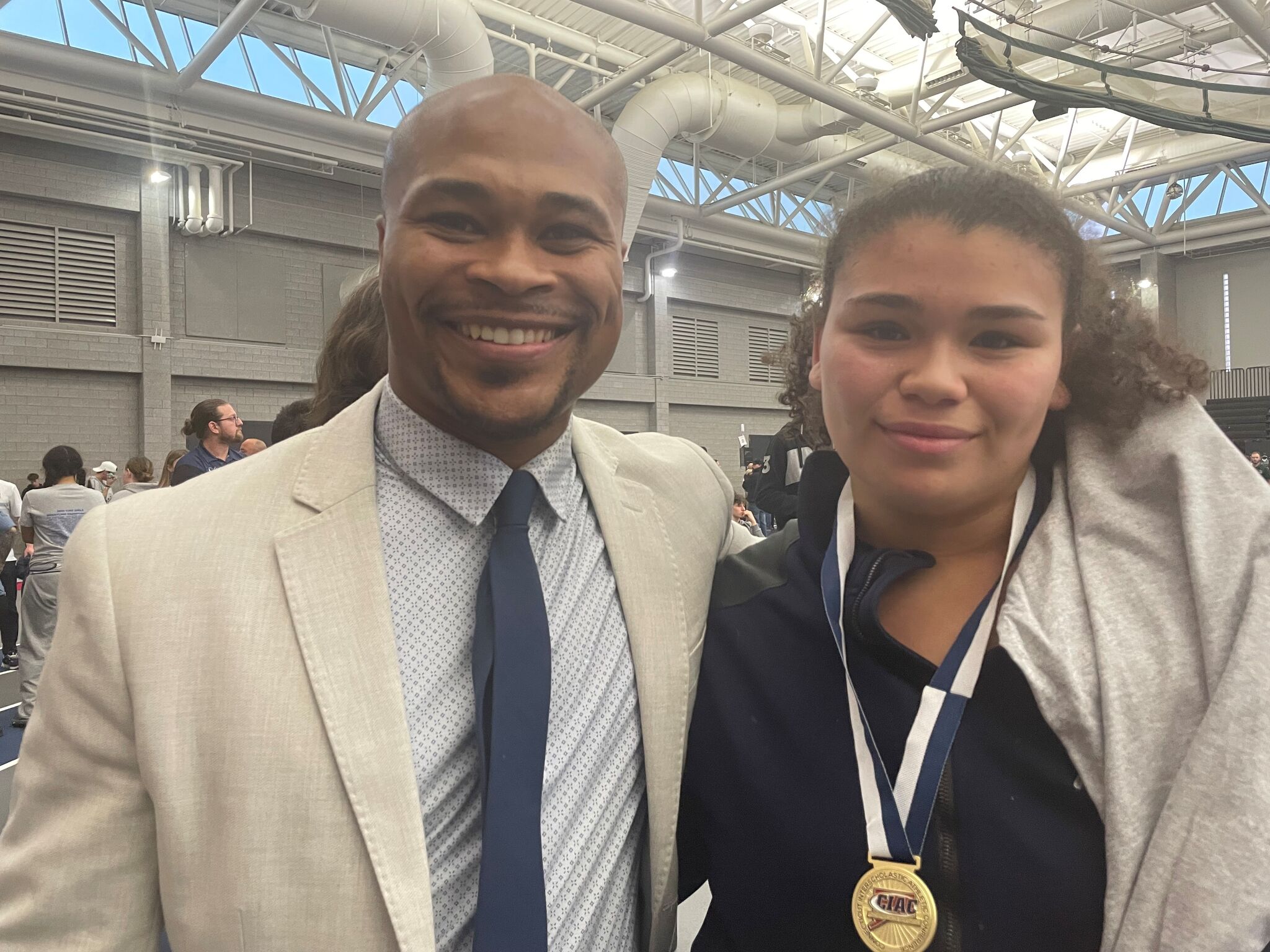 Brooklyn Hepburn follows dad T.J. Hepburn as CIAC wrestling champion