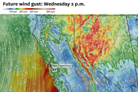 A cold front is just the beginning of California’s windy stretch