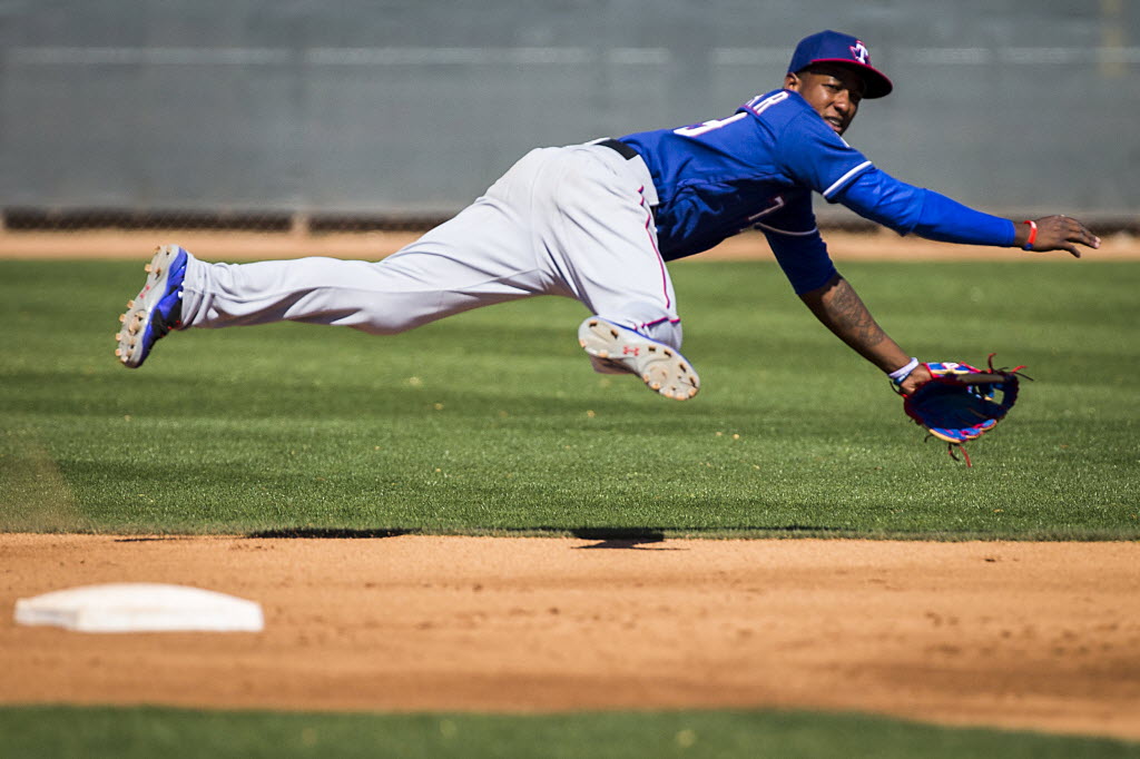 Photos: Jurickson Profar homers, dives as Rangers hold intrasquad game