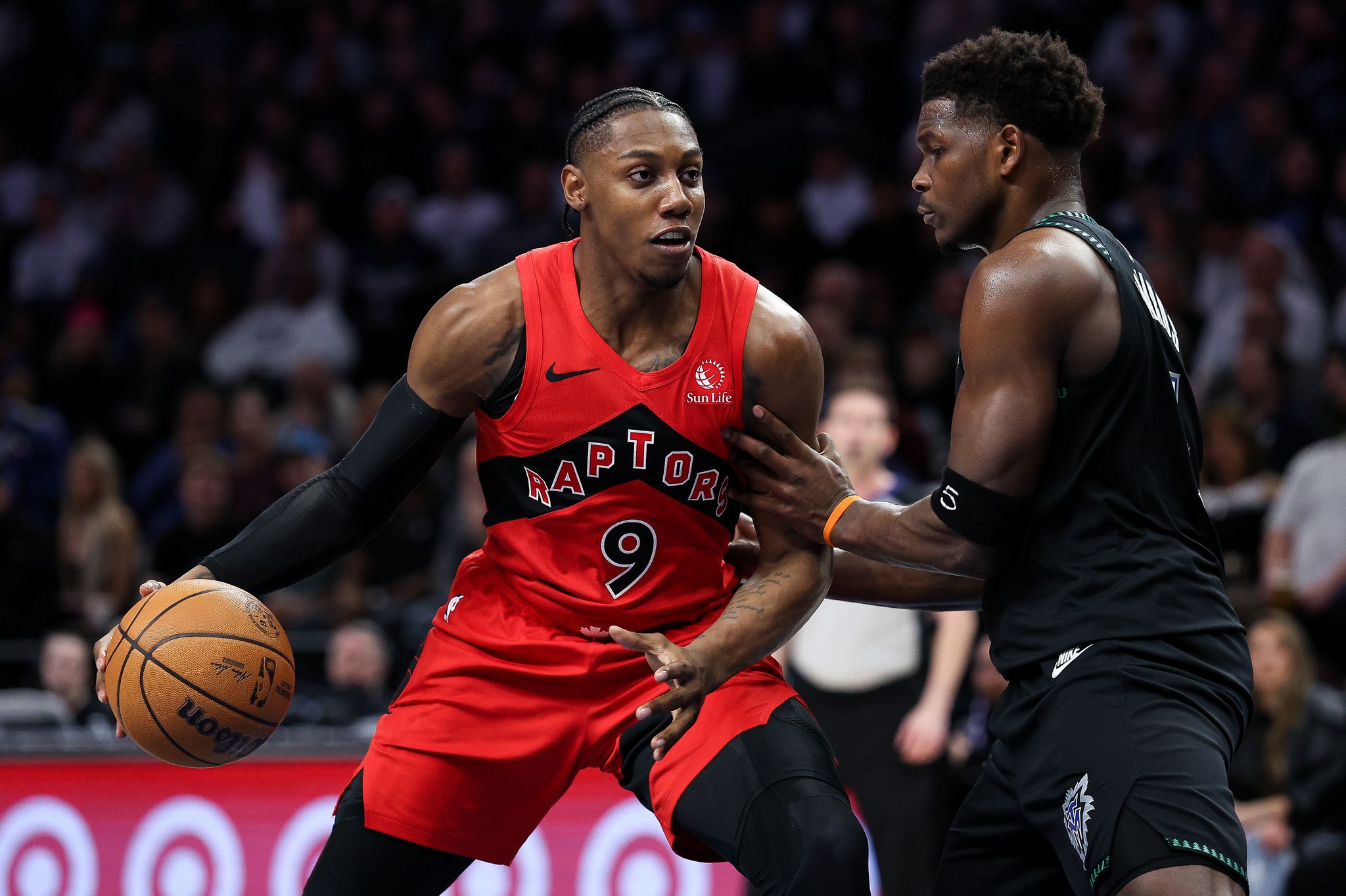 Anthony Edwards' big slam over RJ Barrett sparks Timberwolves to 115 ...