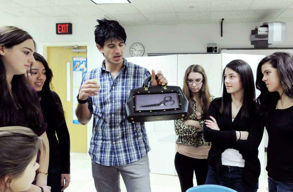 Project Runway designer Jason Troisi at Greenwich High
