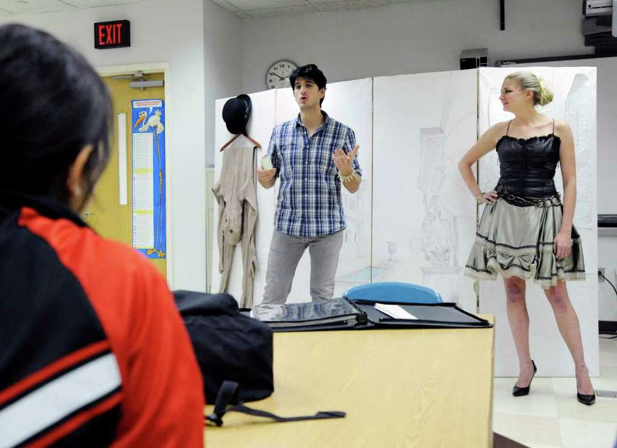 Project Runway designer Jason Troisi at Greenwich High