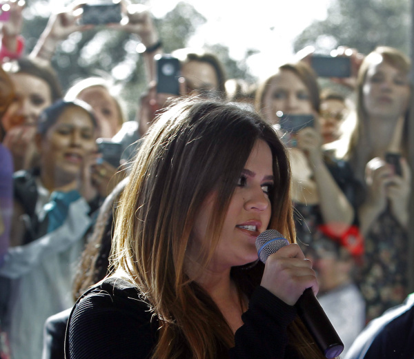 Khloe Kardashian hosts toy drive at Dallas City Hall