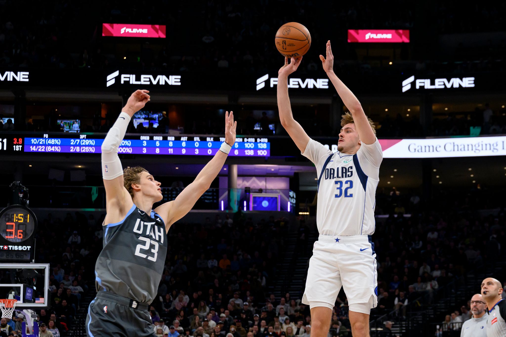 Cooper Flagg shines but Mavericks lose close game against Jazz