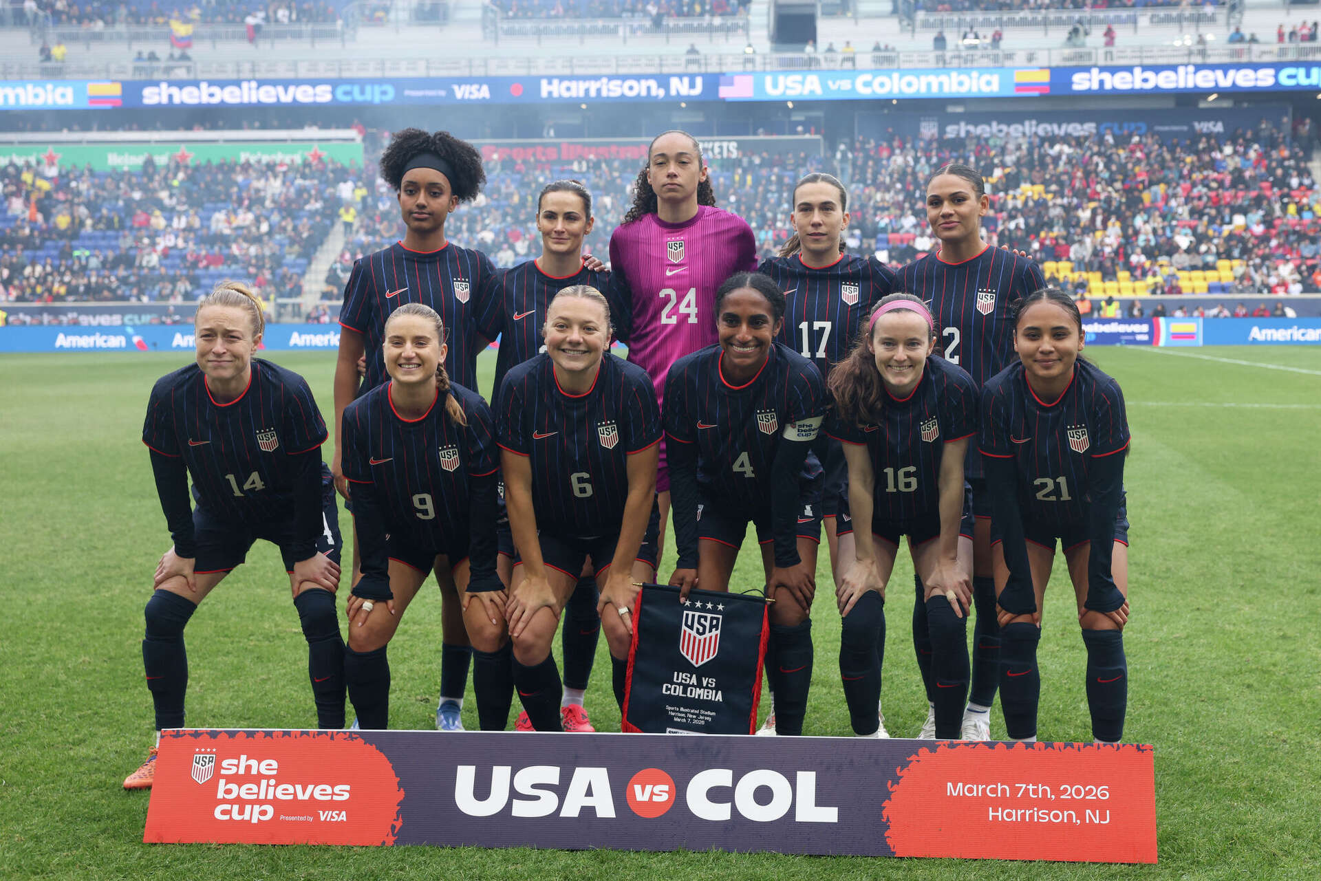 USWNT beats Colombia in final game of SheBelieves Cup