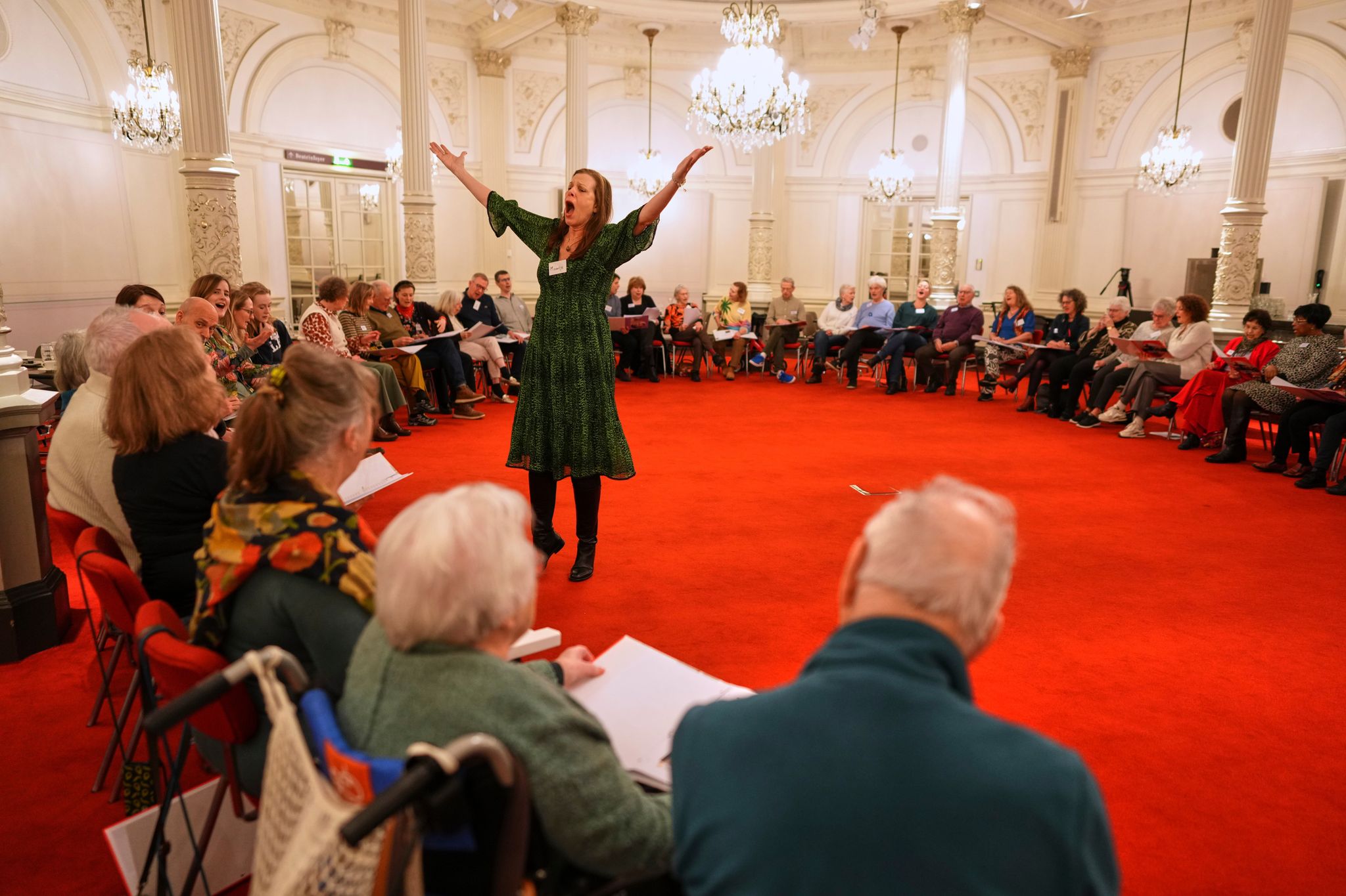A singing circle at Amsterdam's Concertgebouw offers support for people ...