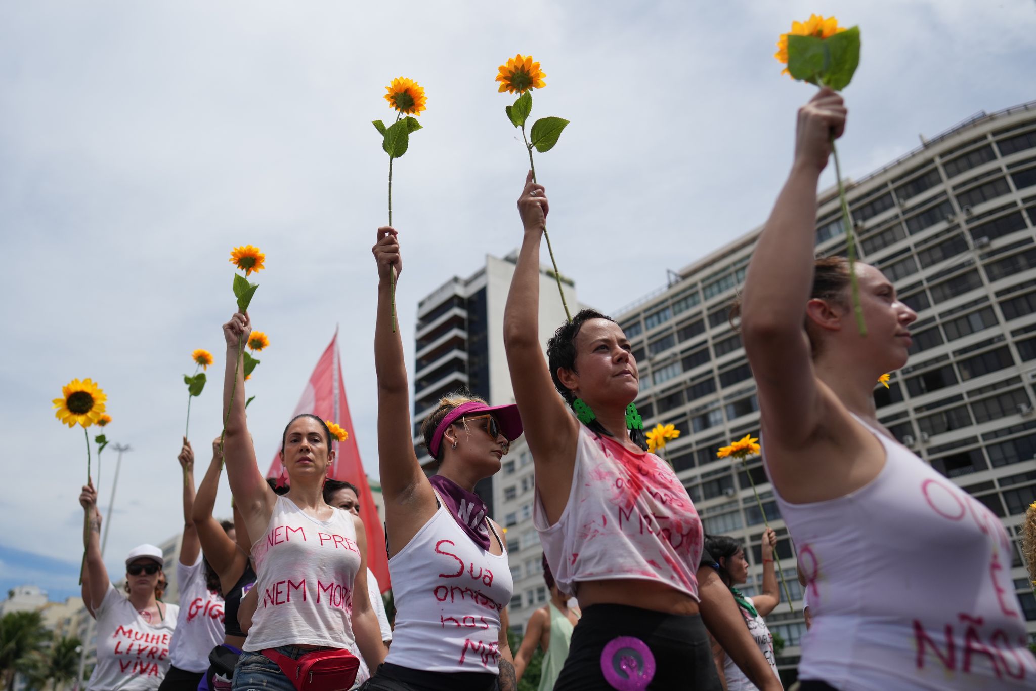 Photos show women marking International Women’s Day