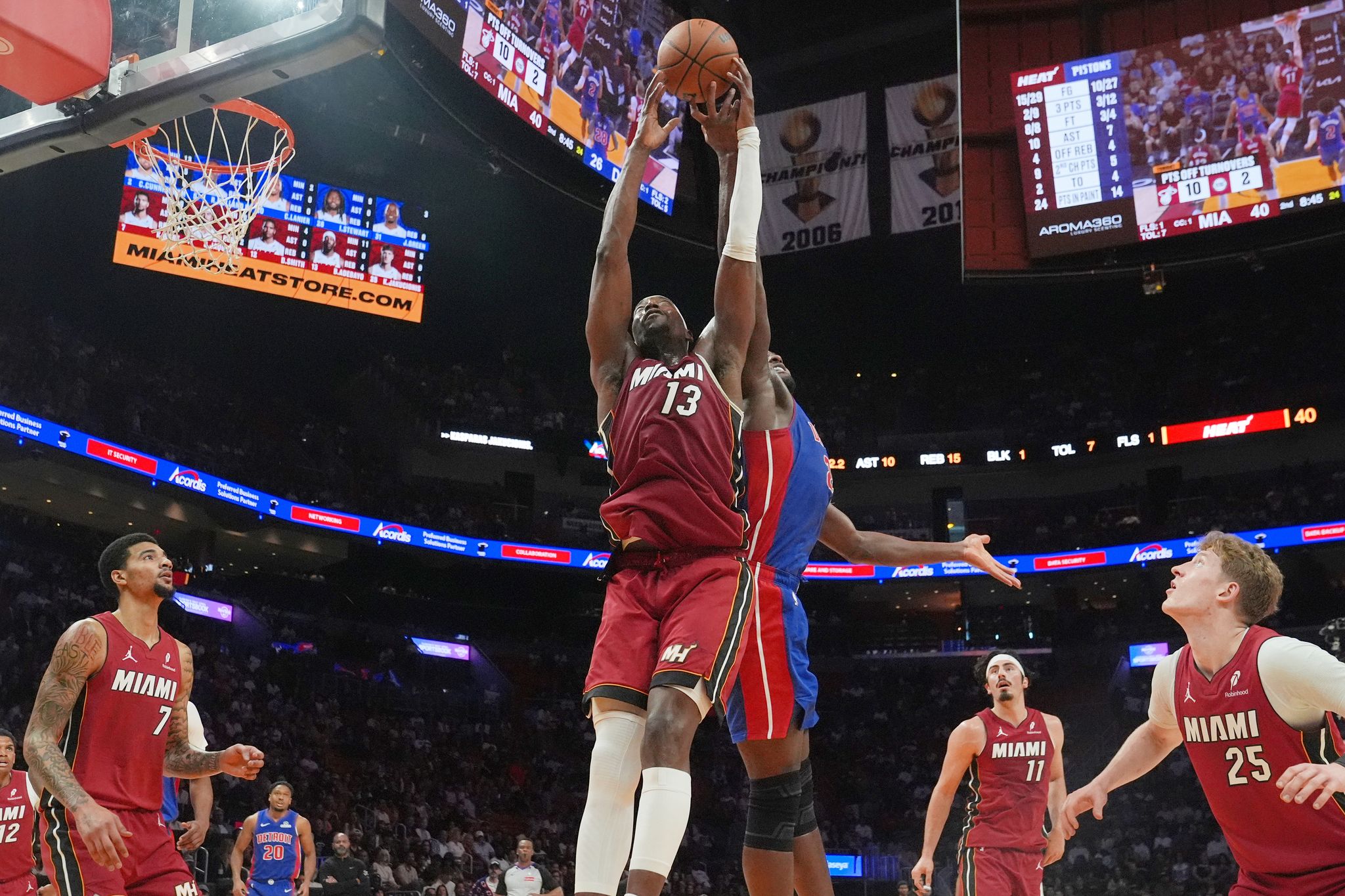 Herro scores 25, Adebayo hits milestone and Heat top Pistons 121-110 ...