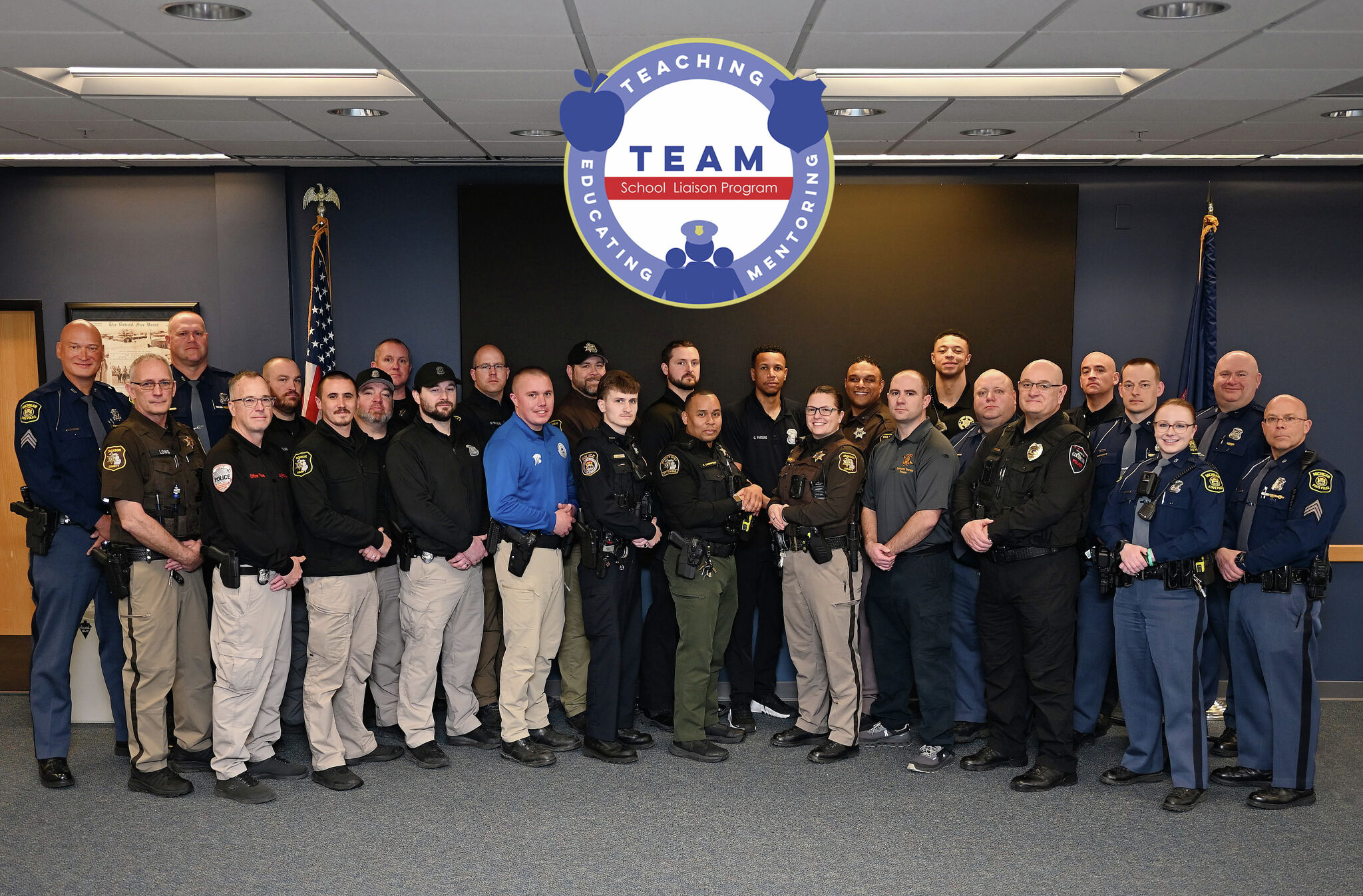 Michigan officers complete TEAM training to serve schools