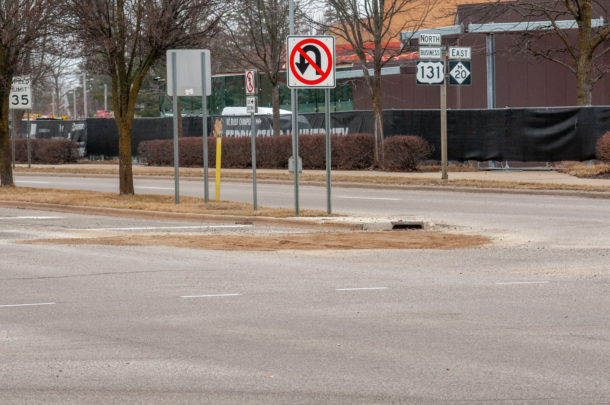 Big Rapids pothole to linger as MDOT eyes full intersection repair
