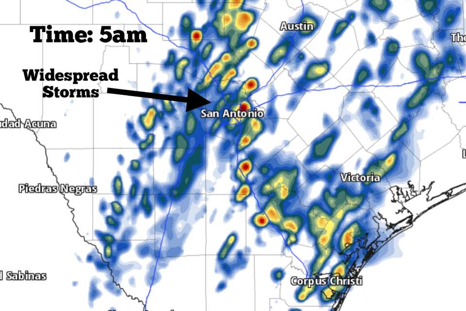 When will storms hit South Texas Tuesday night? Here’s a timeline.