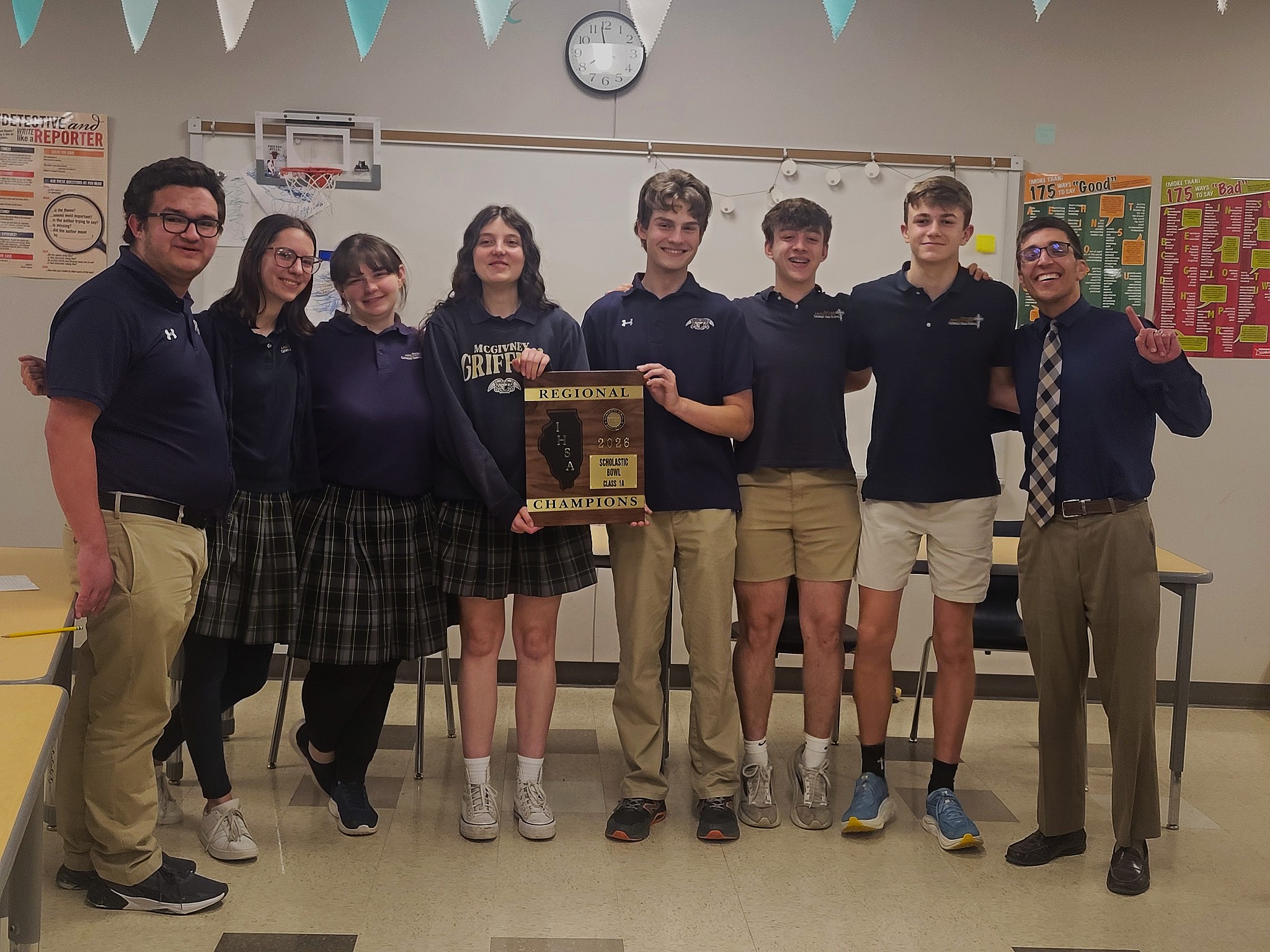 Father McGivney scholar bowl wins IHSA regional championship