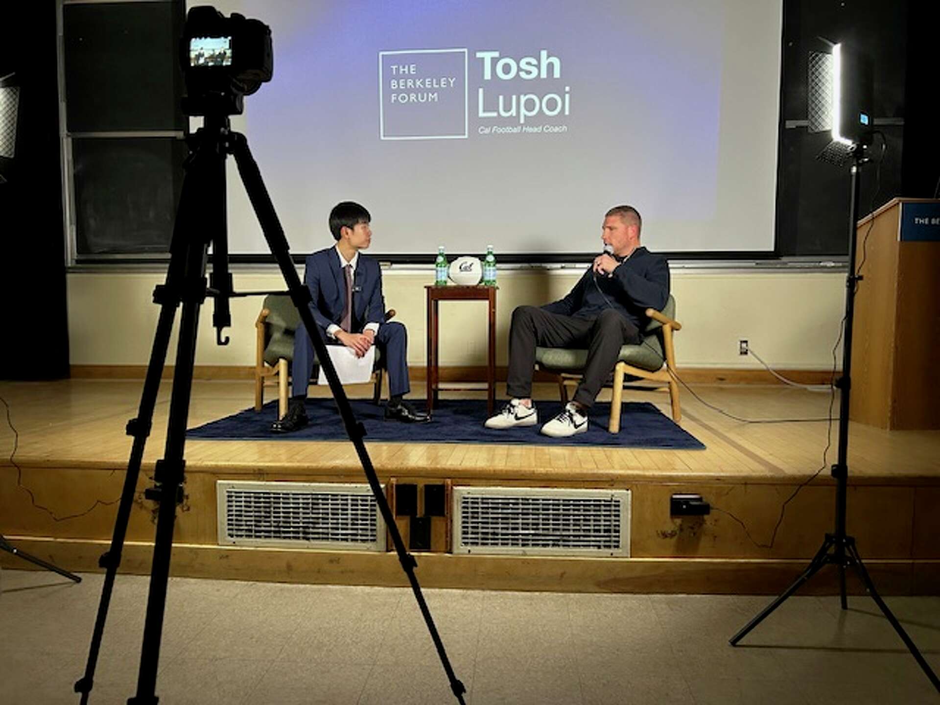 What does Cal football coach Tosh Lupoi consider his top priority?