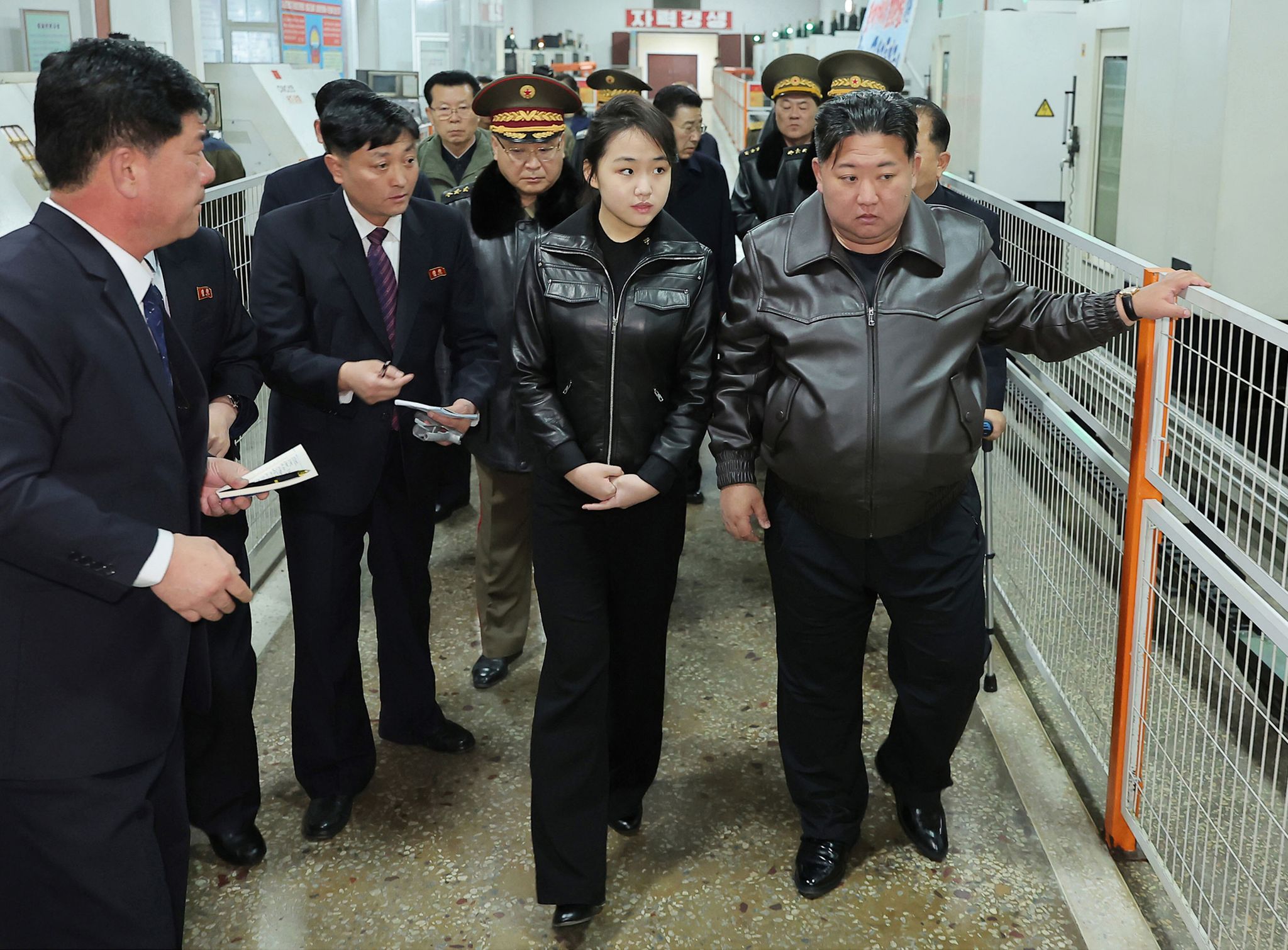 North Korean leader Kim and his daughter try out new pistols at ...