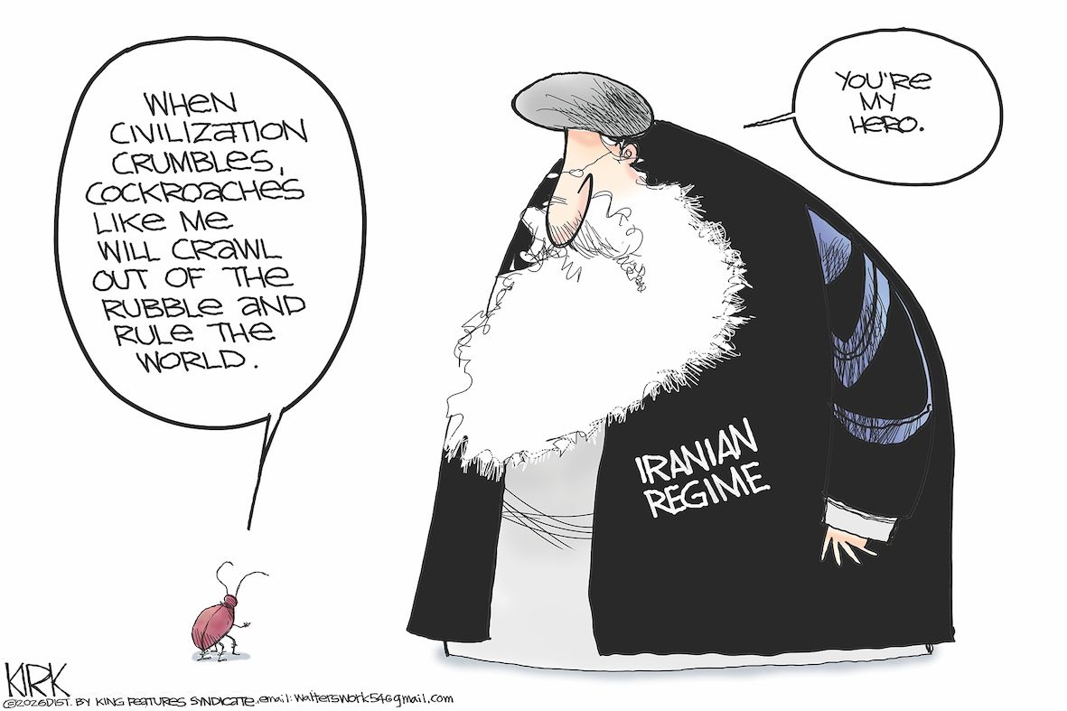 Editorial cartoon: Iranian regime doubles down