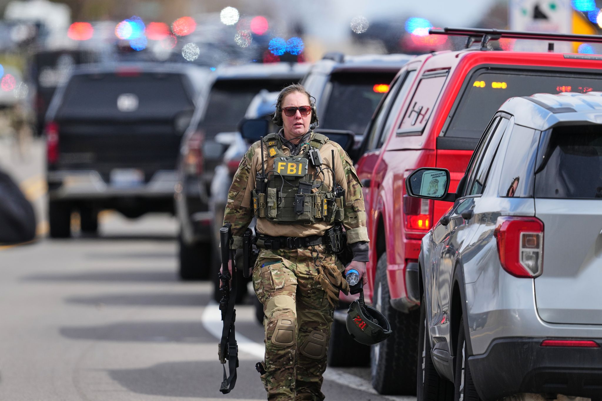 Photos show response after attack at suburban Detroit synagogue