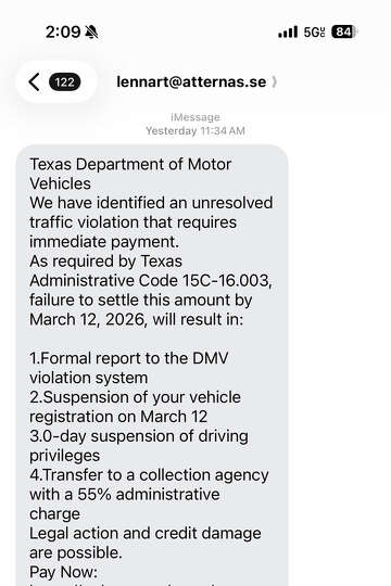 TxDMV warns of text scam. Here's what to do if you get one.